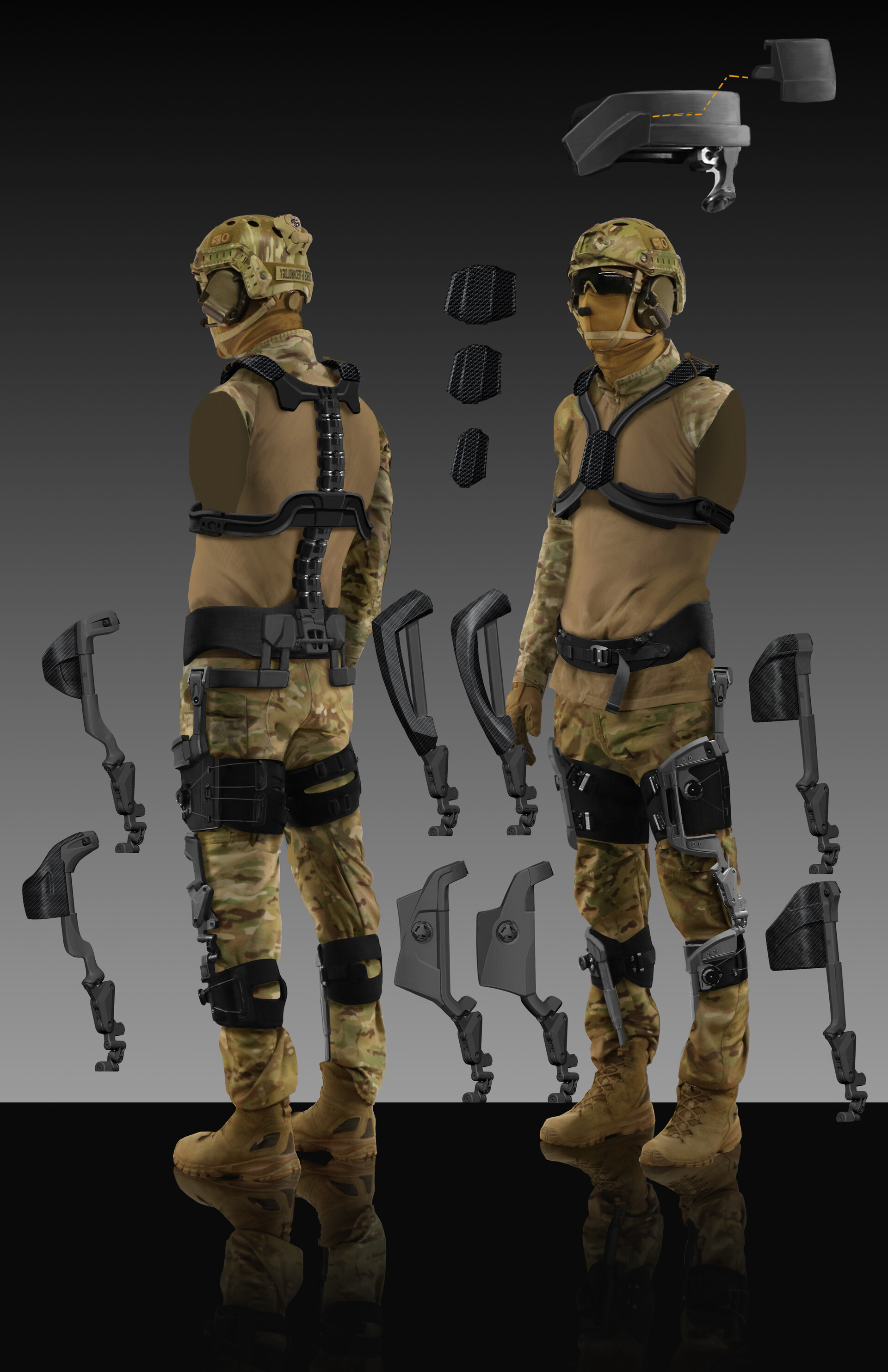 ArtStation - Uprise Exoskeleton by Mawashi - Concept Art