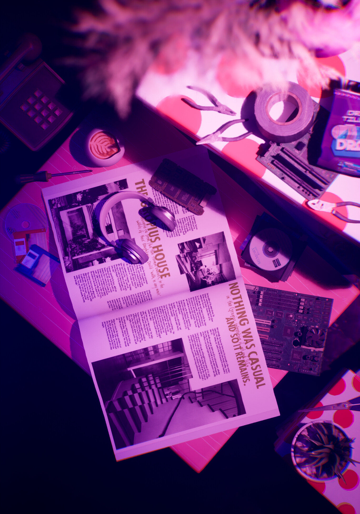 ArtStation - Barbie Rebuilds an old pc from the 90s