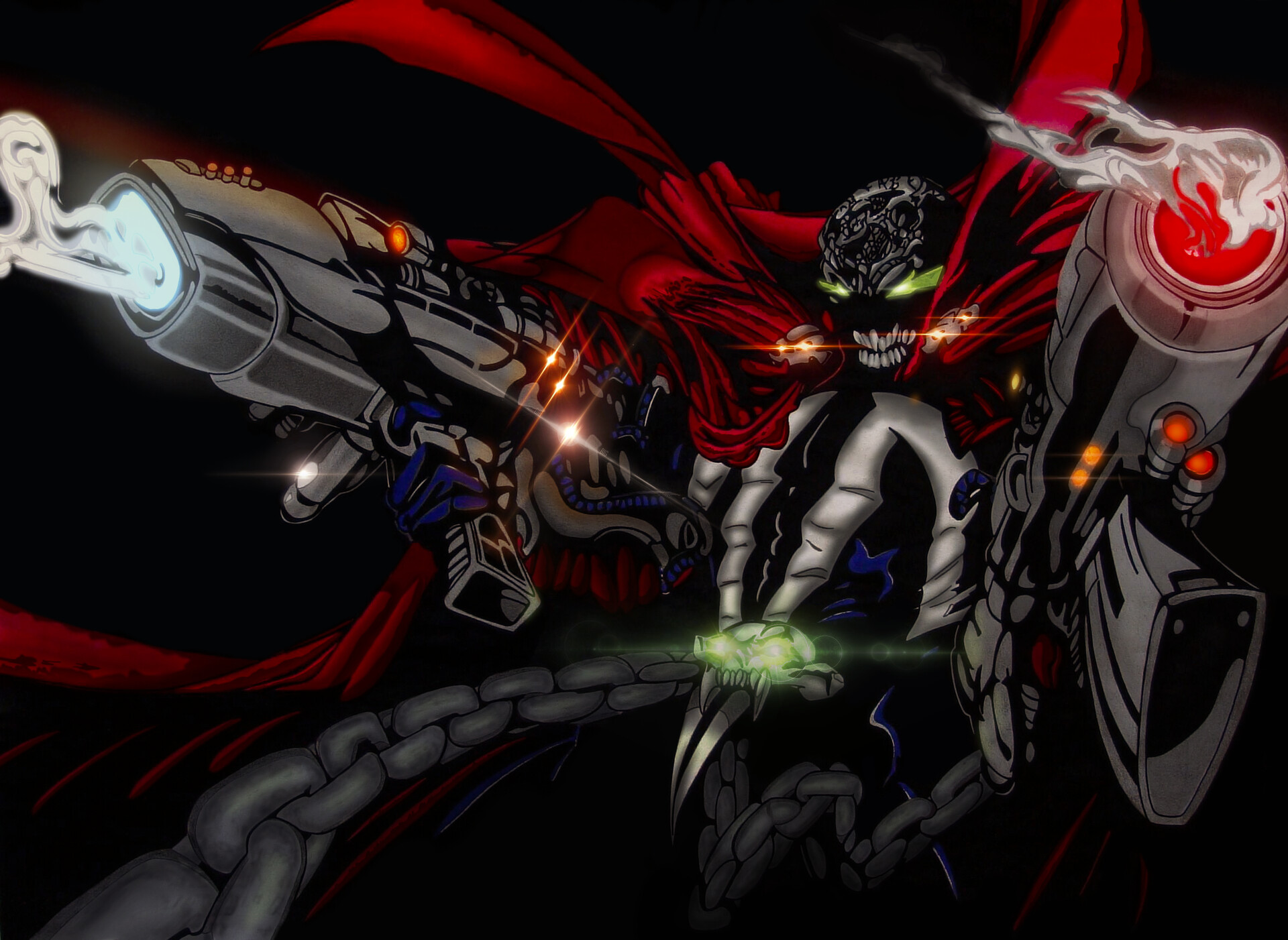 Fantasia De Spawn De Pistoleiro