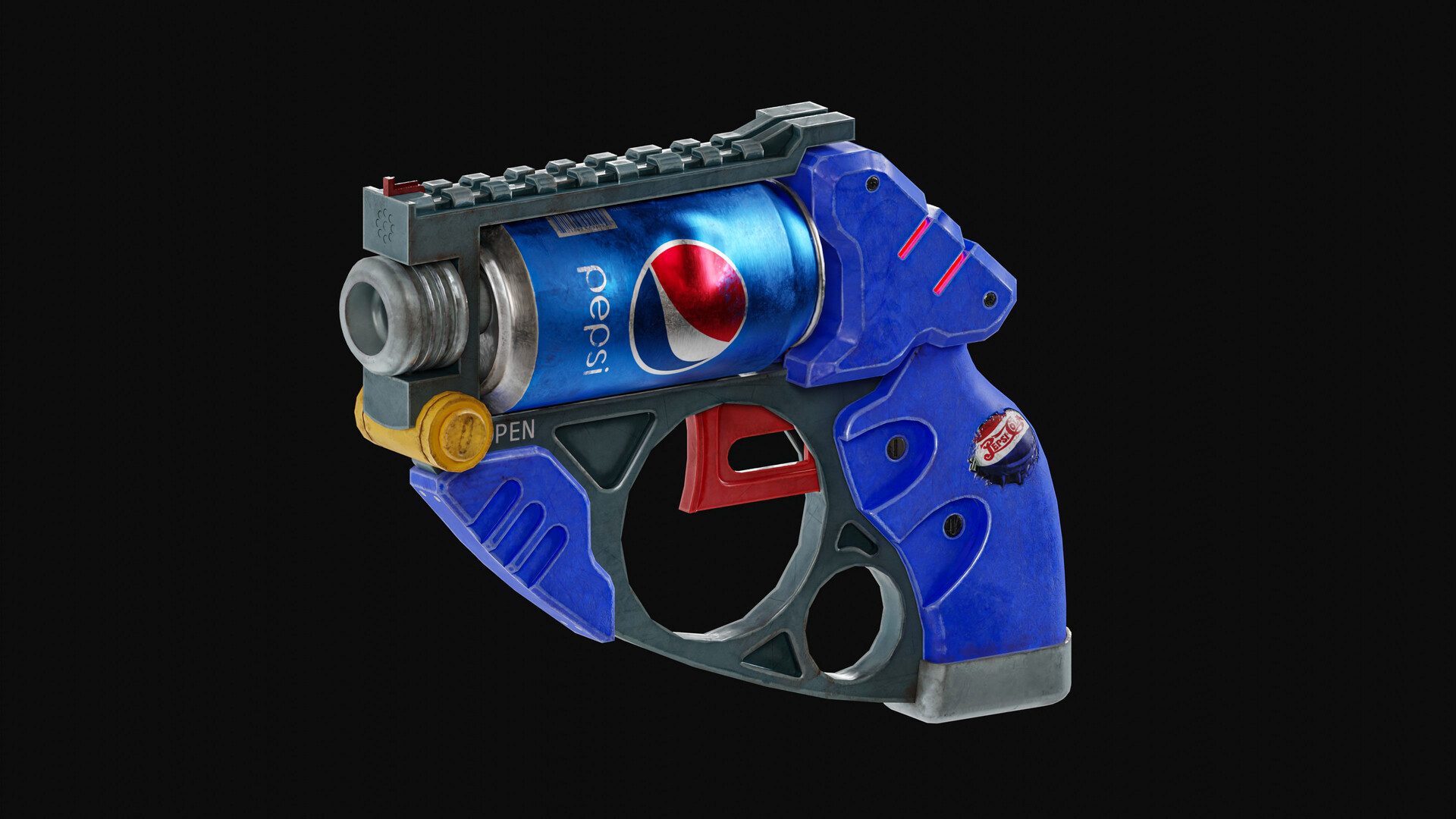 ArtStation - Pepsi Gun - Game Asset