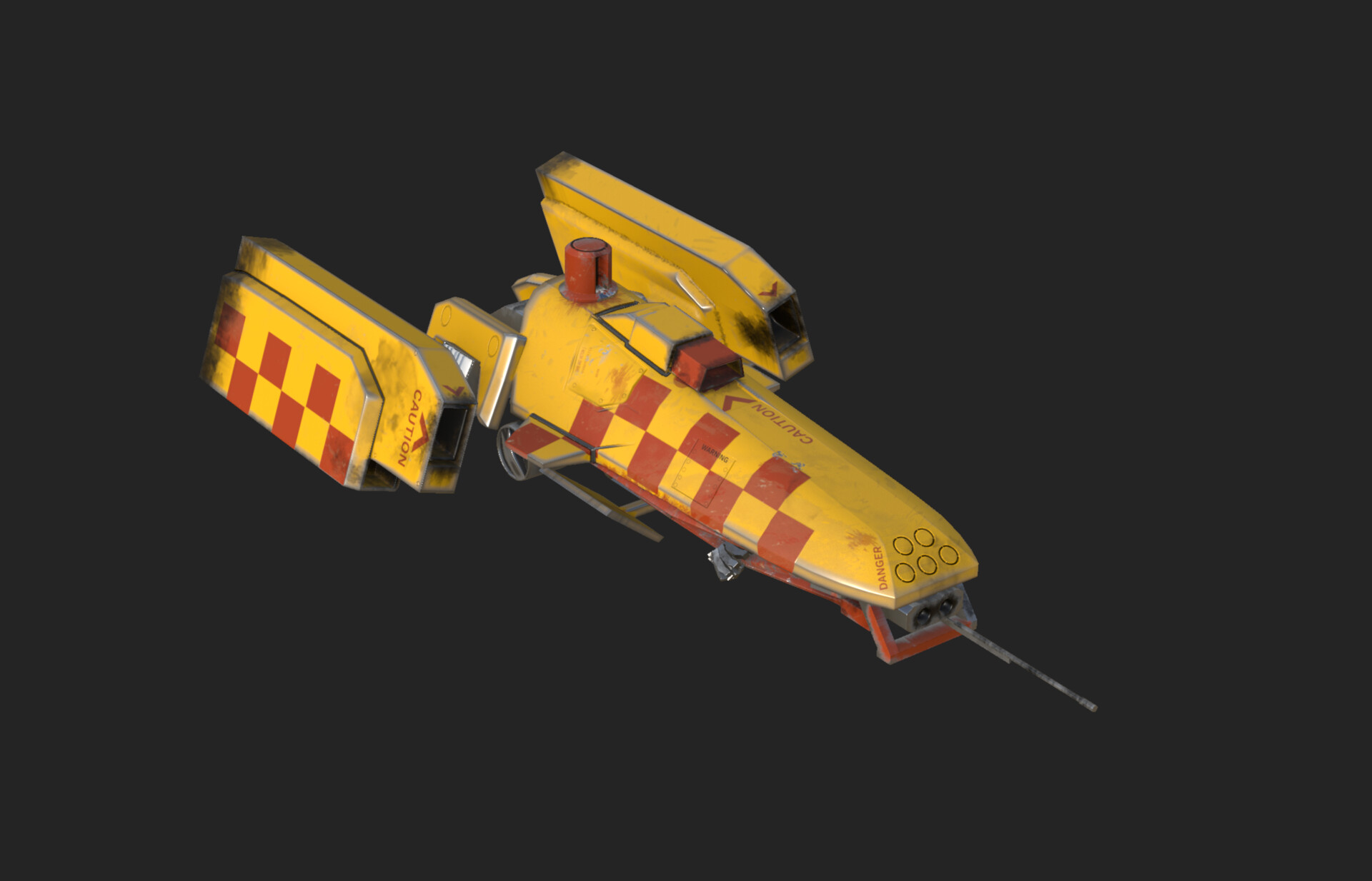 ArtStation - Electric Razor Fighter Concept and Final Model