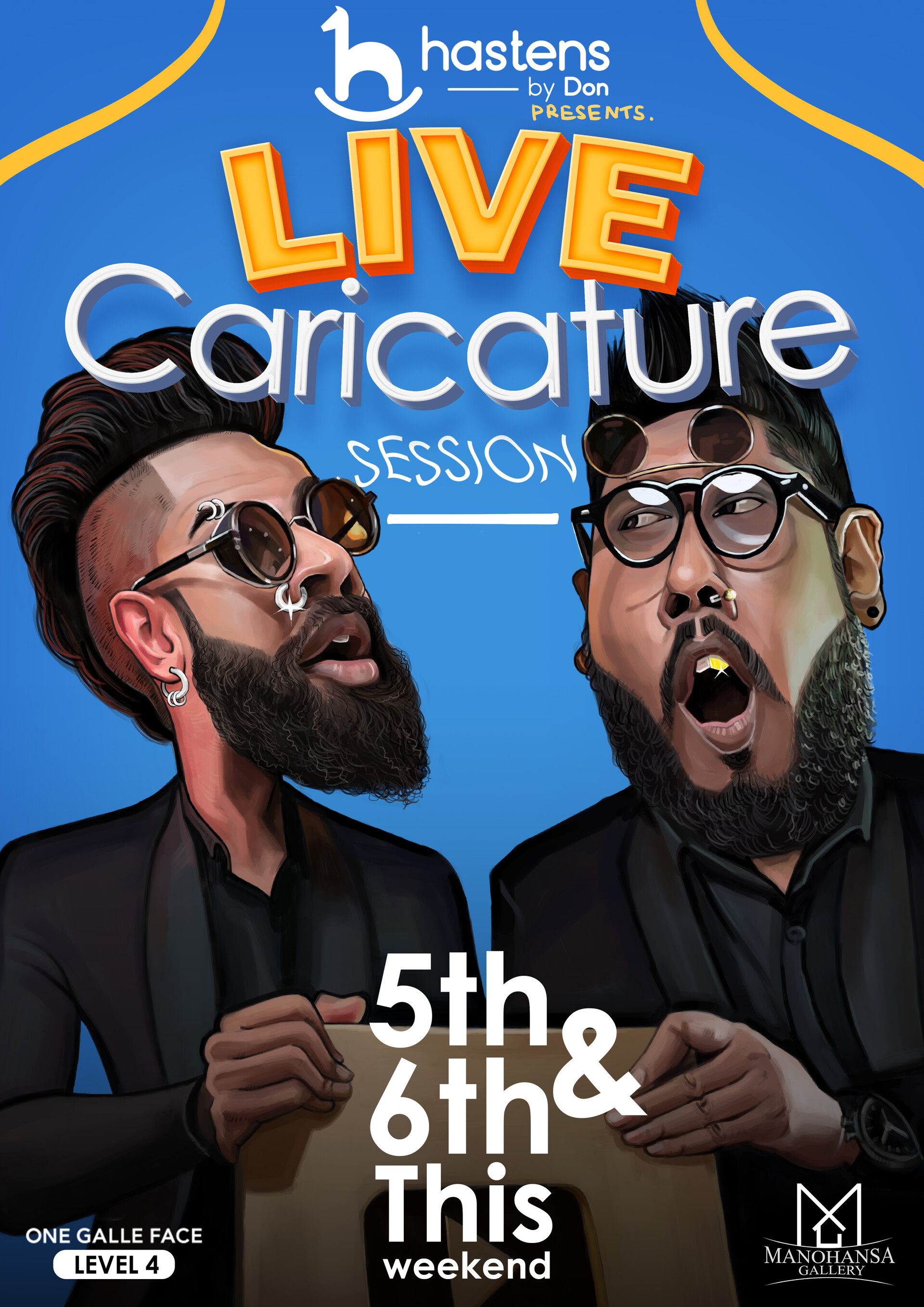 ArtStation - Live Caricature session posters