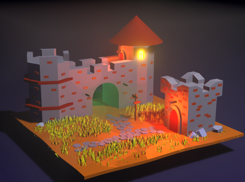 ArtStation - Stone castle