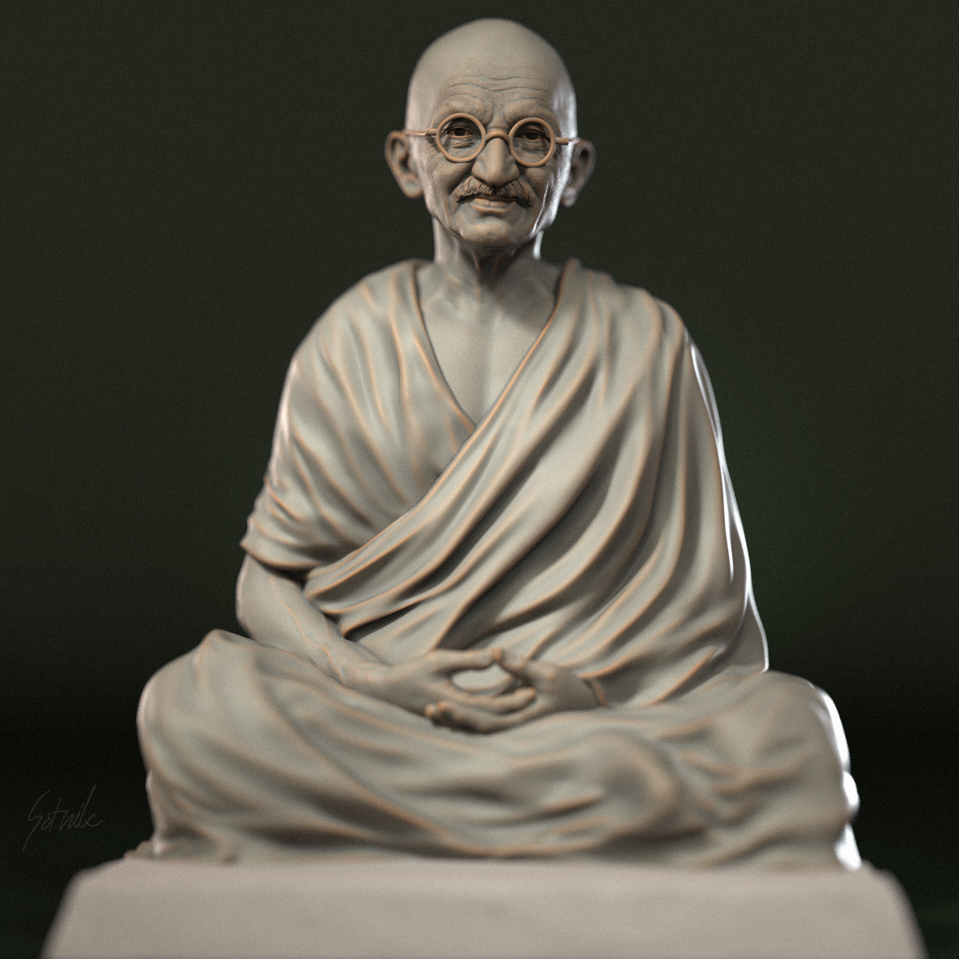 ArtStation - Mahatma Gandhi