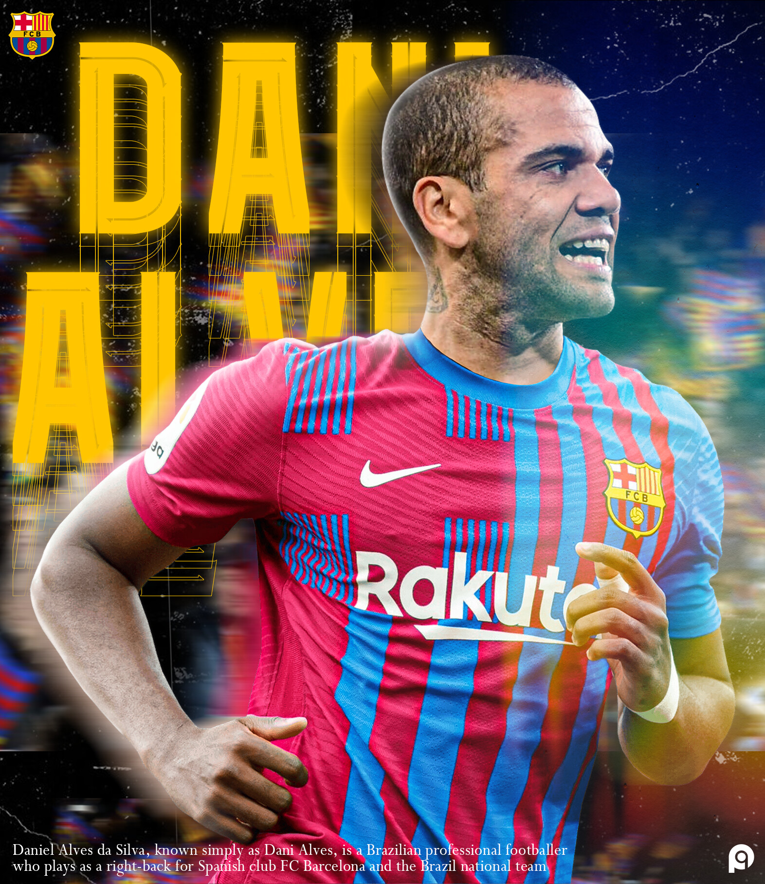 ArtStation - Graphic: Dani Alves FC Barcelona.