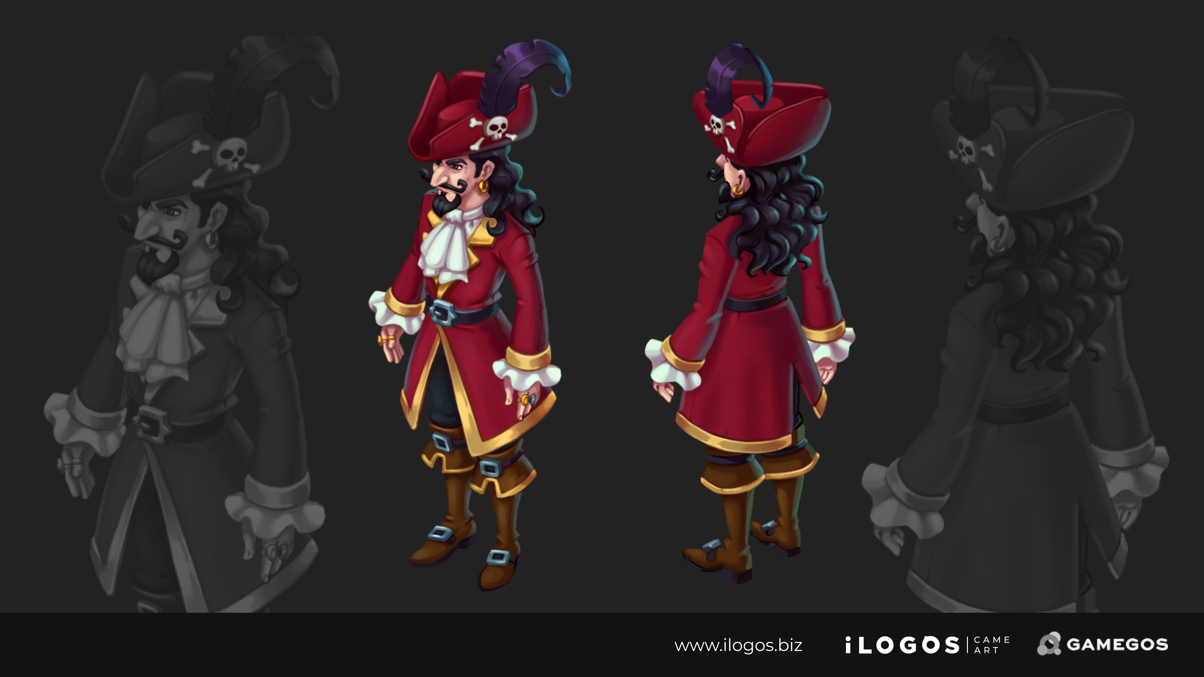 iLogos Game Studios - 2D Isometric Characters | Mobile Game Art | Pirates