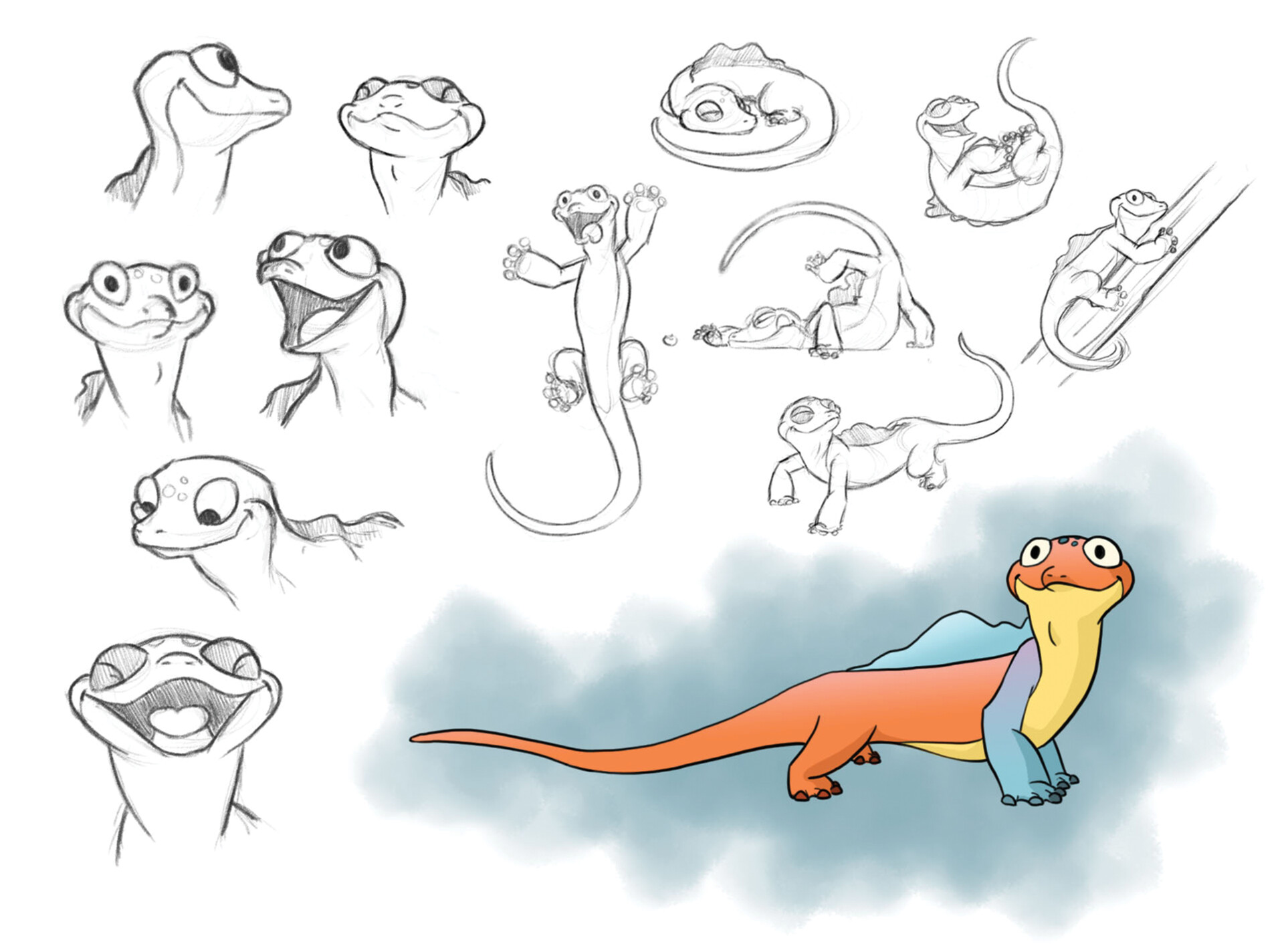 ArtStation - Eggy the salamander