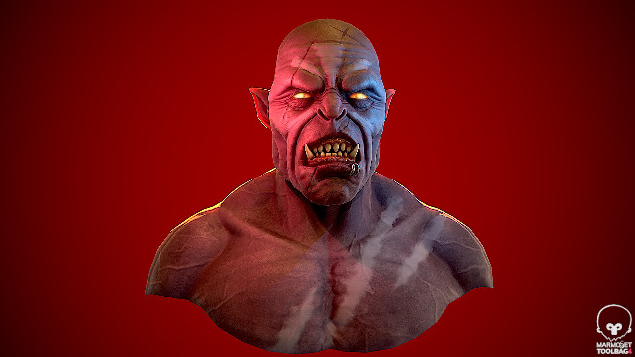 ArtStation - Orc head study