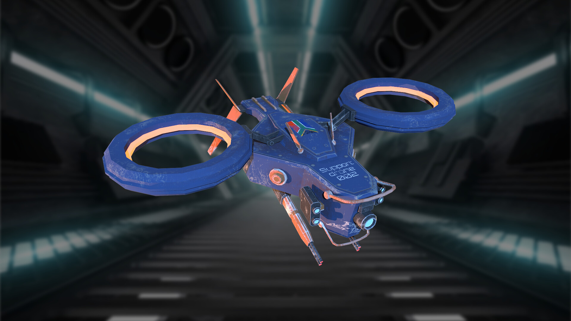 ArtStation - Support drone for mobile game