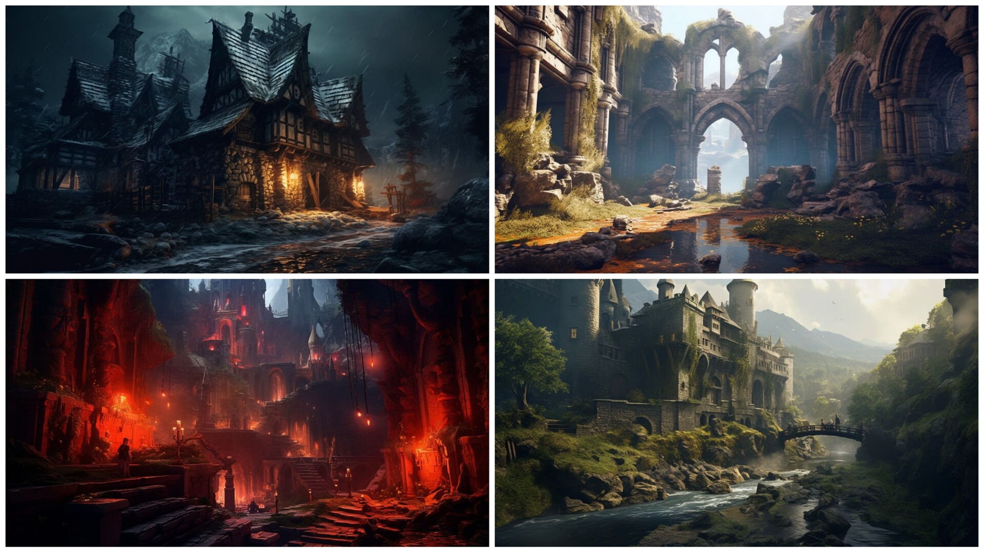 Tika Concept - +550 Fantasy Medieval Environment Concept (4k) | Vol_34