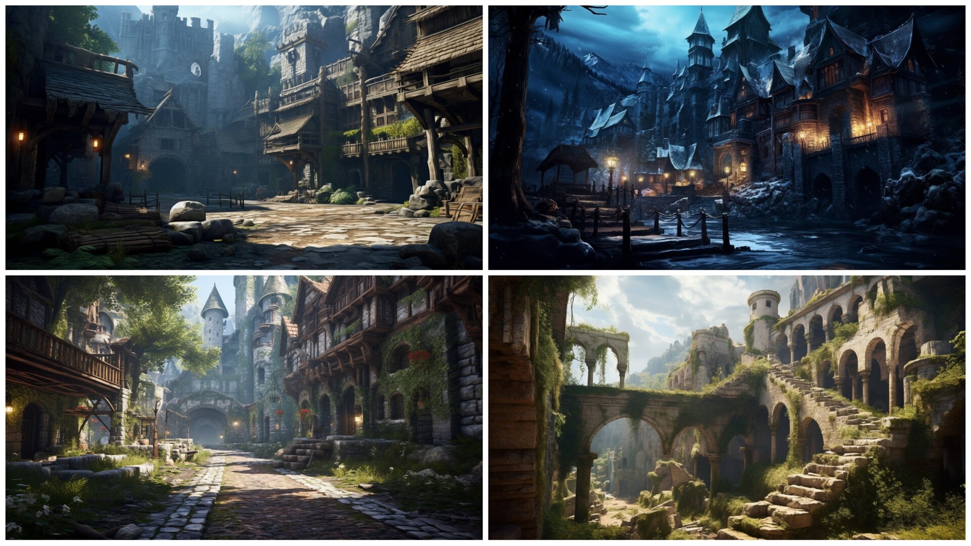 Tika Concept - +550 Fantasy Medieval Environment Concept (4k) | Vol_34