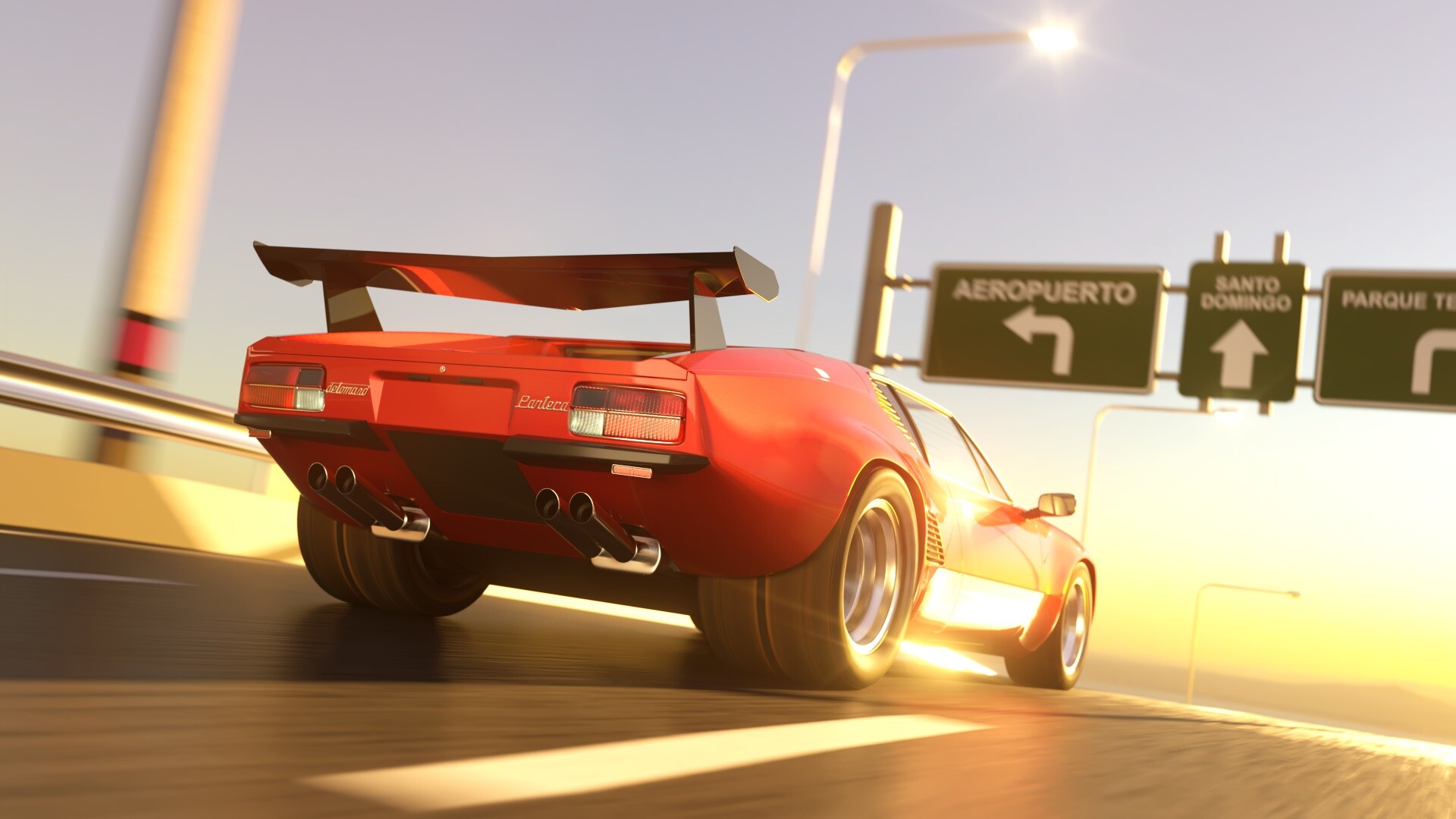 ArtStation - Detomaso Pantera Redshift Version