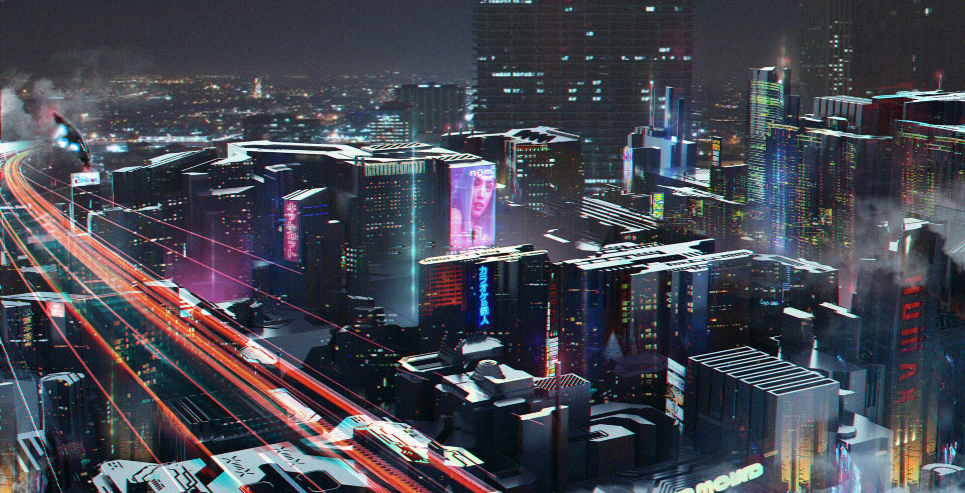 ArtStation - CyberScape Metropolis - A Fusion of Technology and Imagination