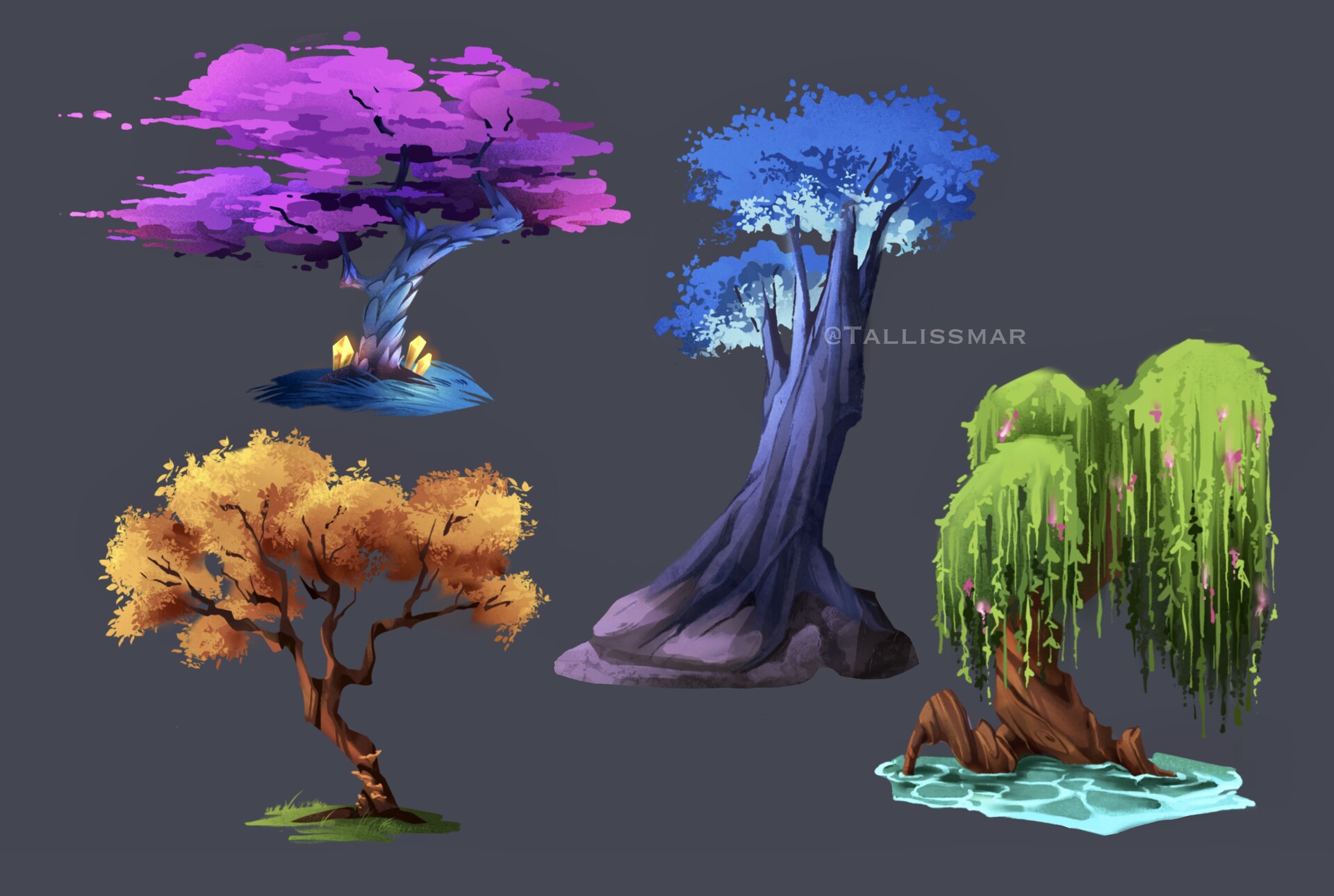 ArtStation - Concept of Trees