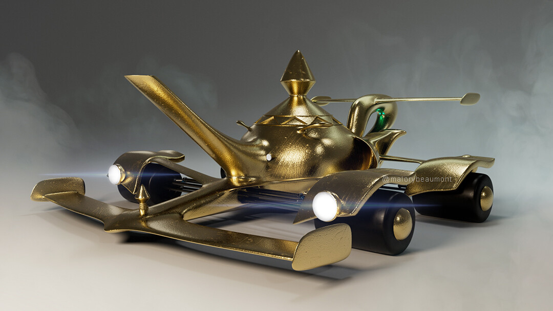 ArtStation - Lamp turned into a car