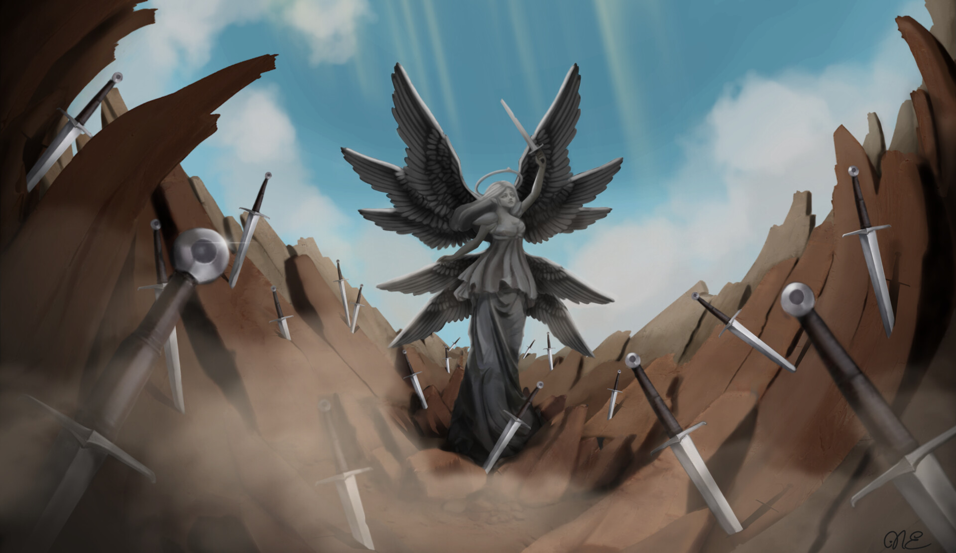 ArtStation - Petrified angel