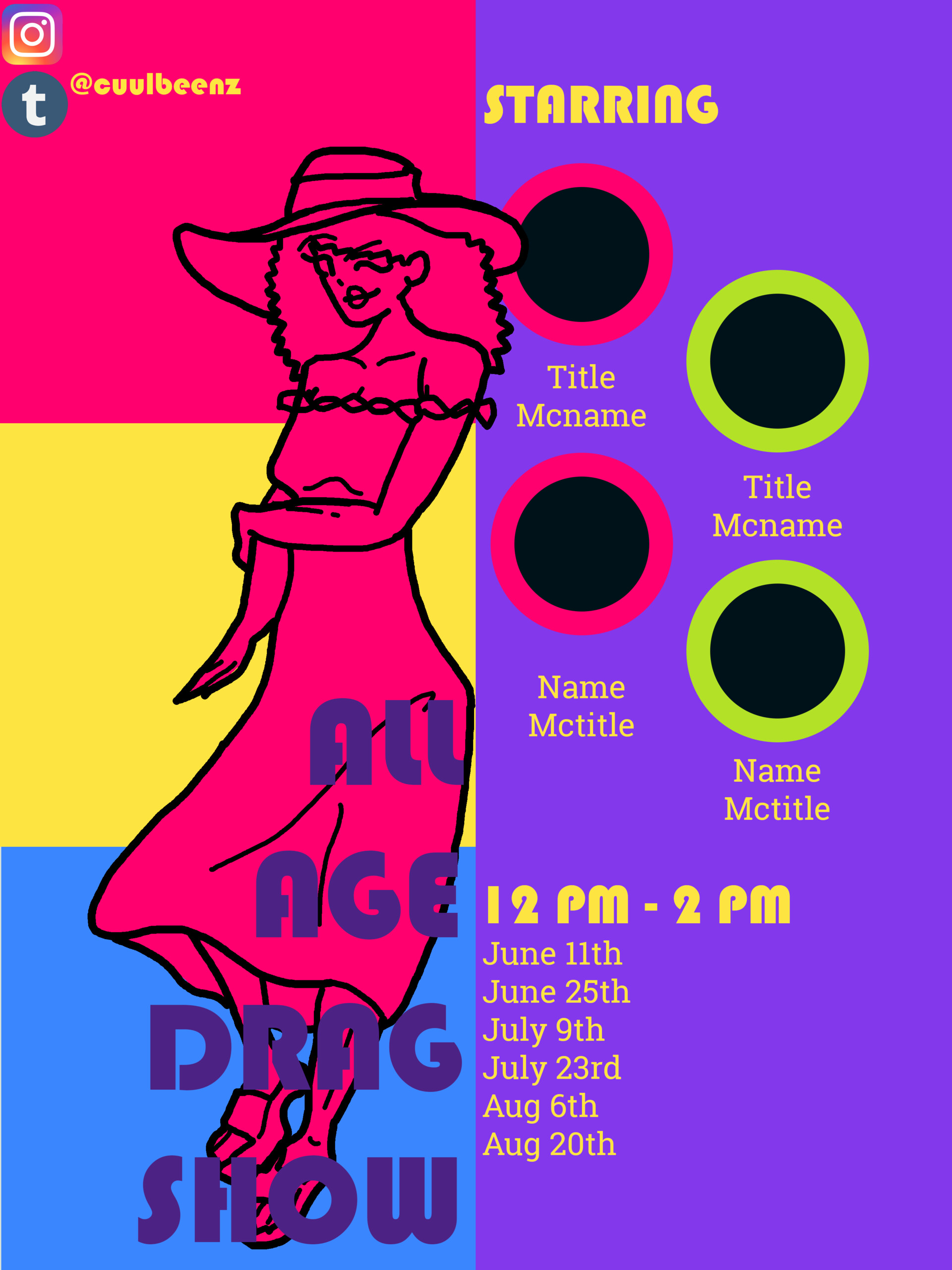 ArtStation - Drag Show Poster (Graphic Design)