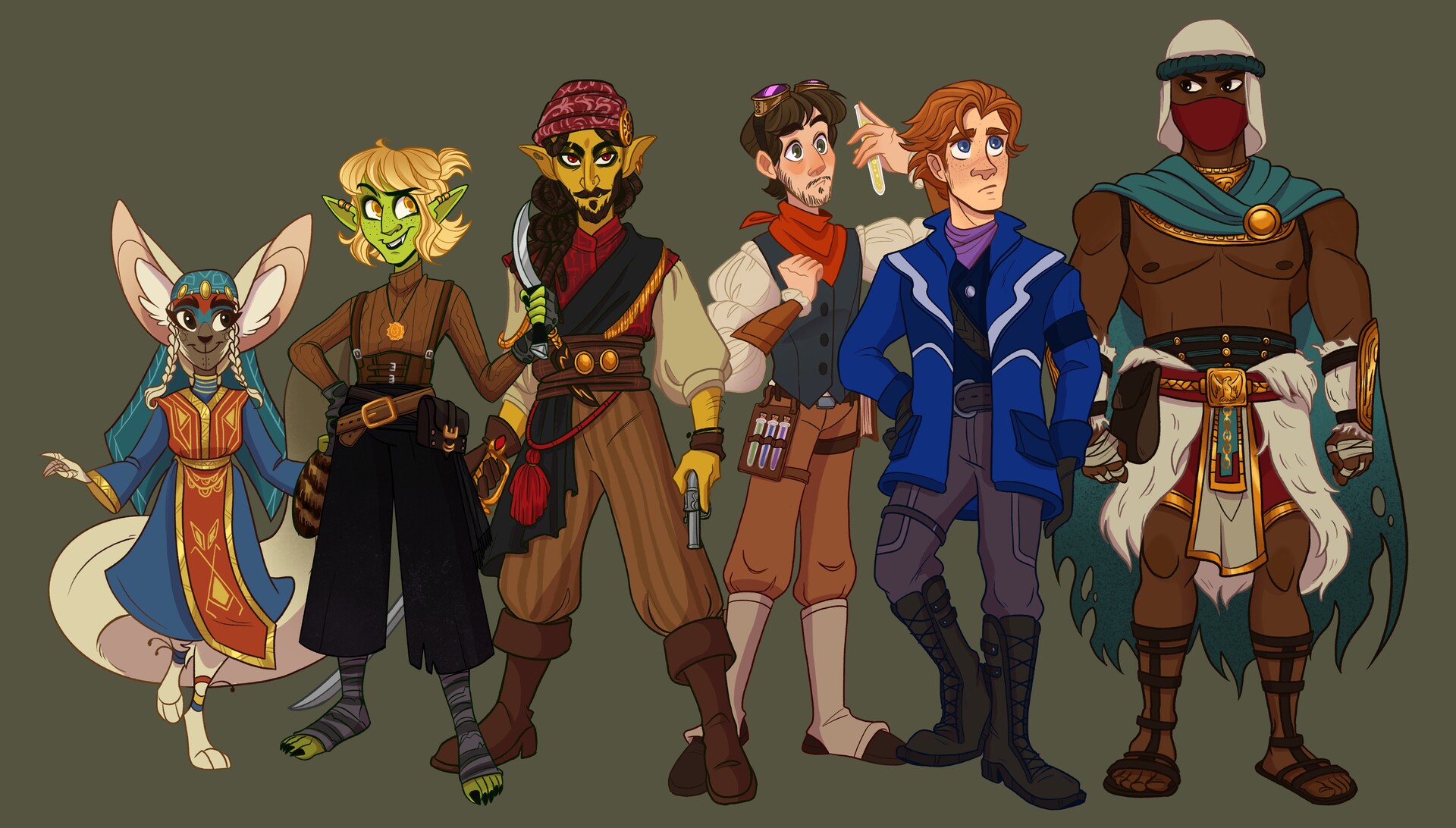 ArtStation - RPG Party - Character Design