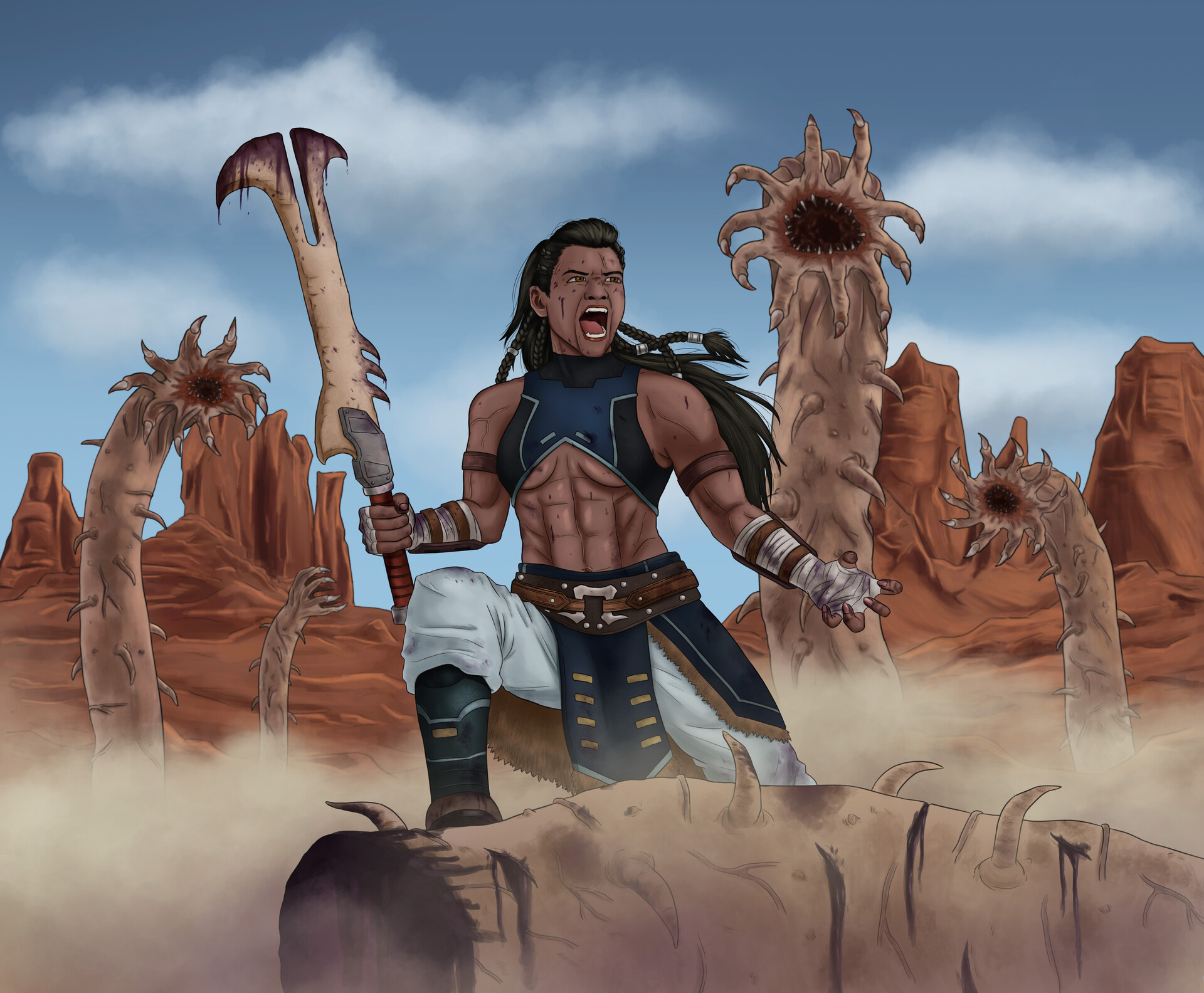 ArtStation - Unstoppable Warrior