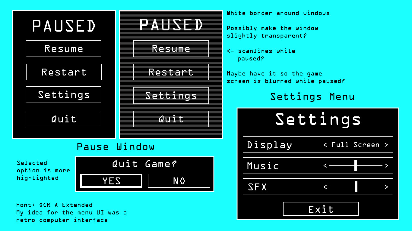 ArtStation - Pause and Settings UI Concepts