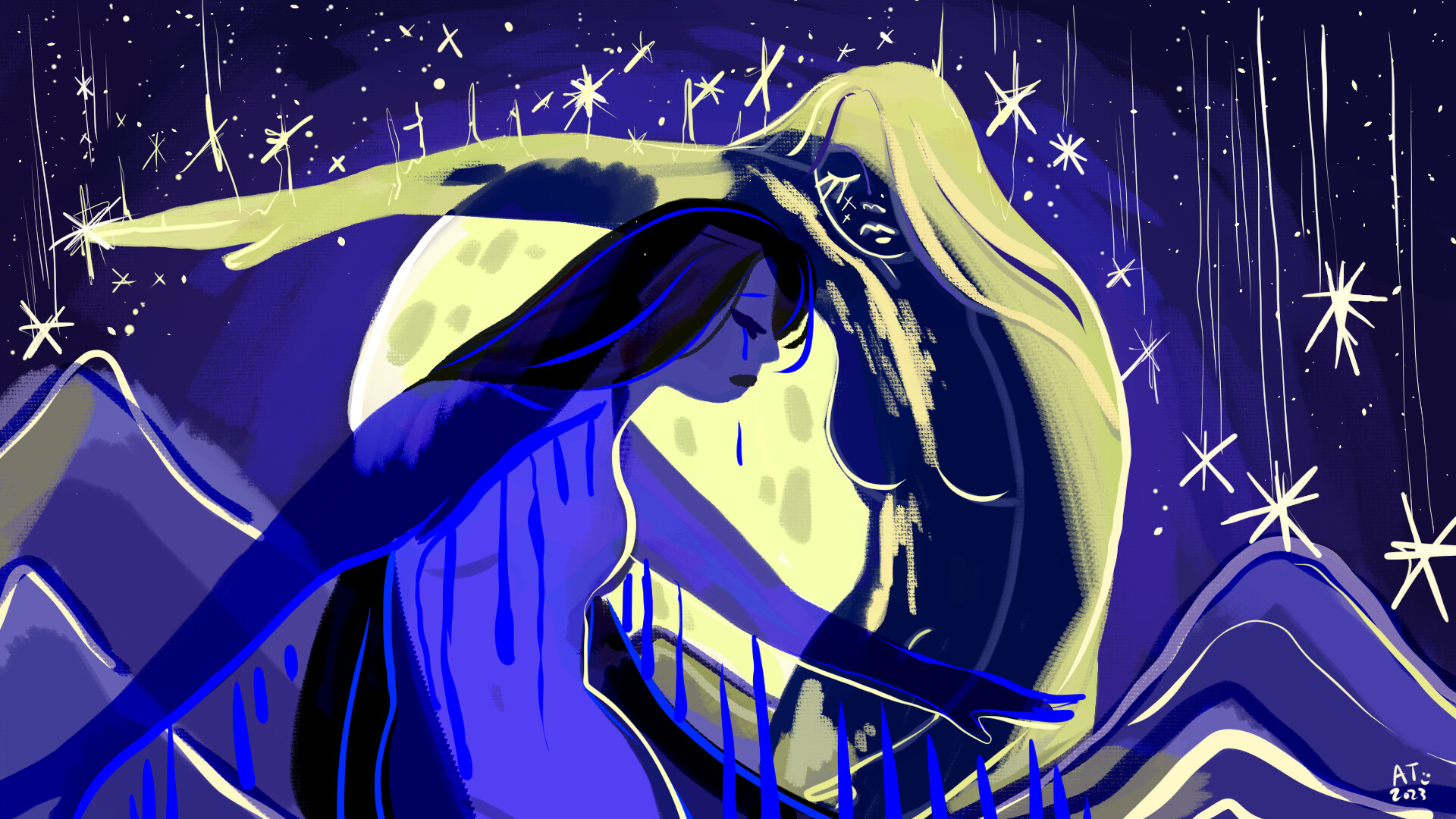 ArtStation - The rising of the moon