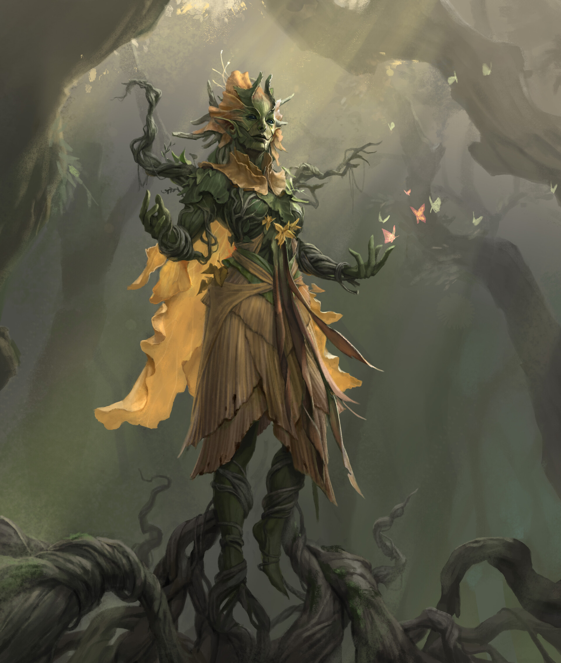 ArtStation - pumpkin flower