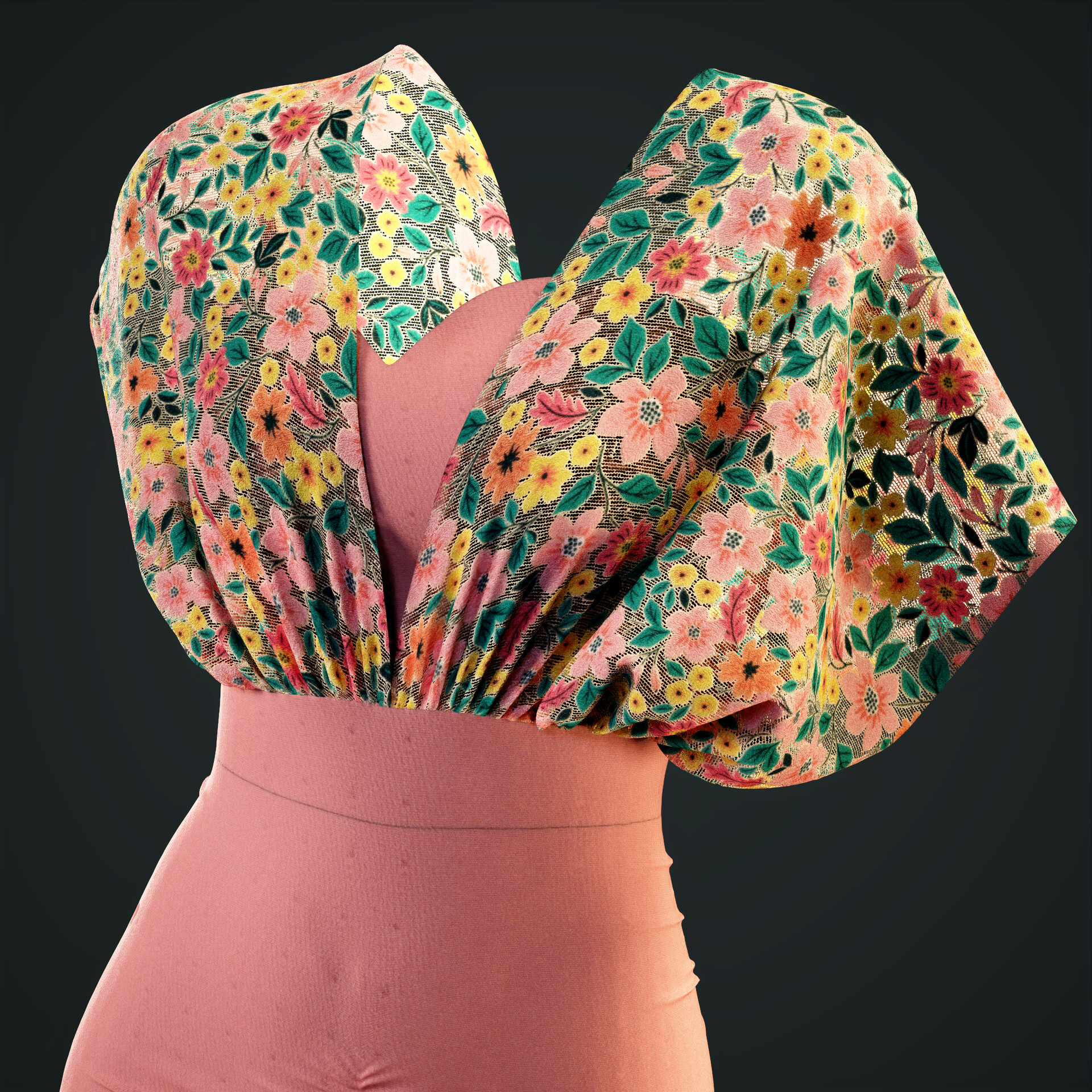 ArtStation - Floral Mesh Lace Material