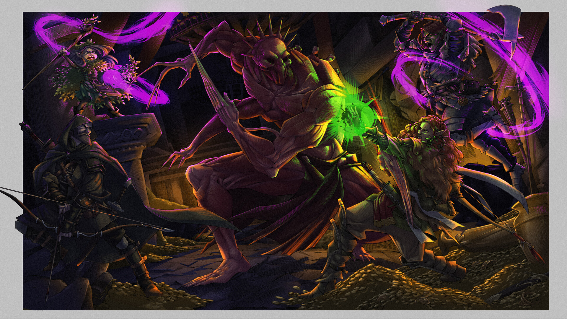 ArtStation - Gold Chamber Guardian Battle