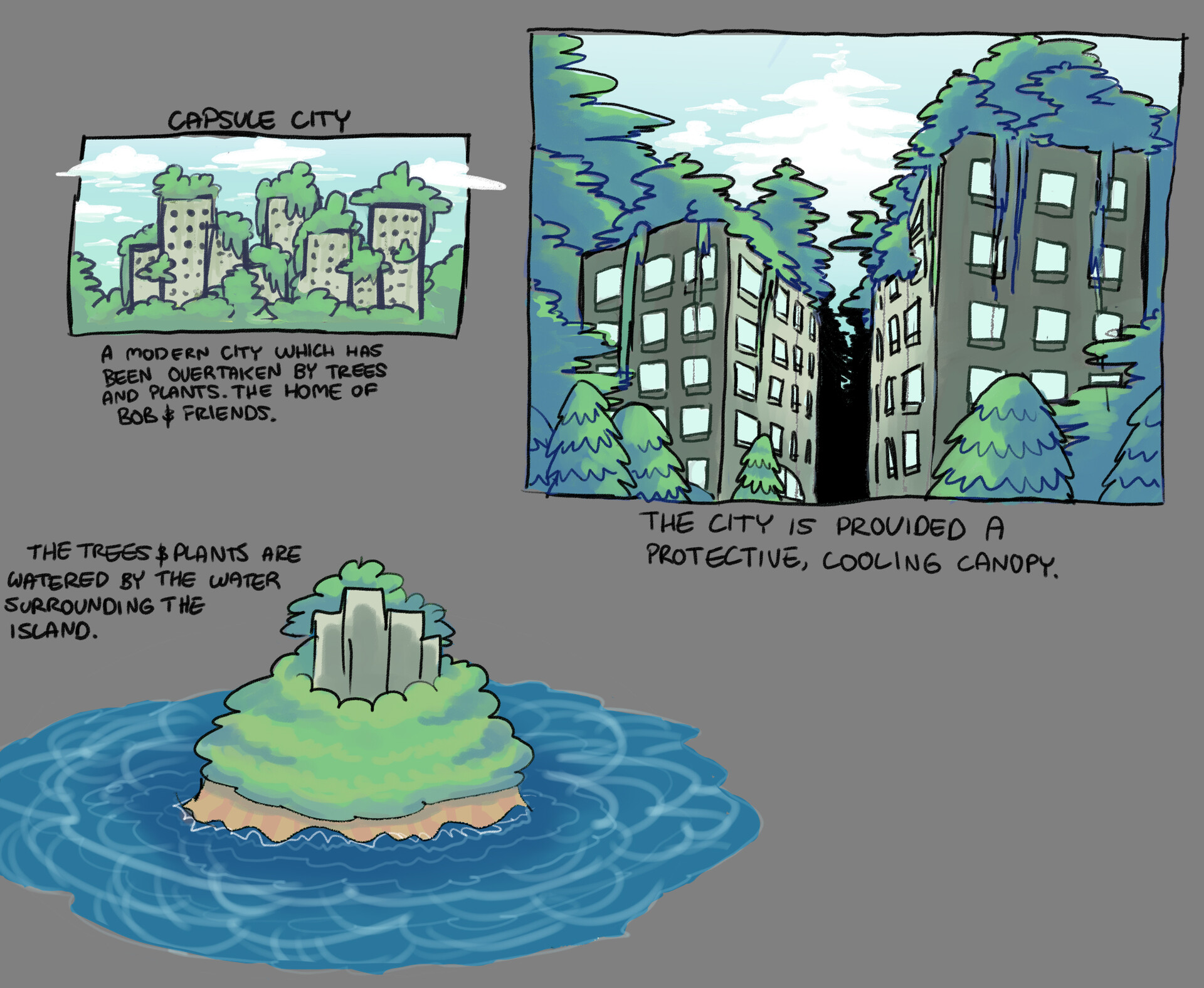 ArtStation - Capsule City Concepts