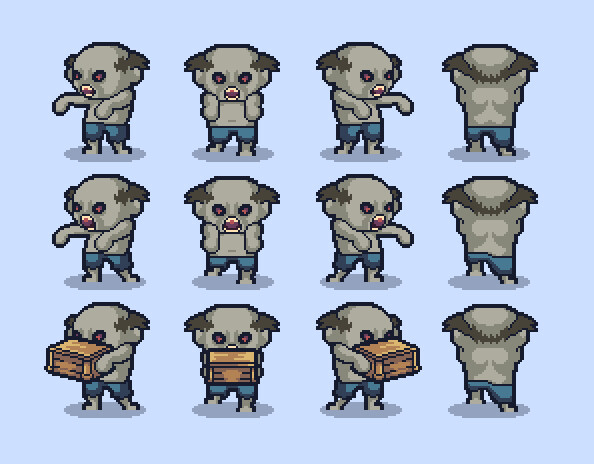 ArtStation - zombie sprite