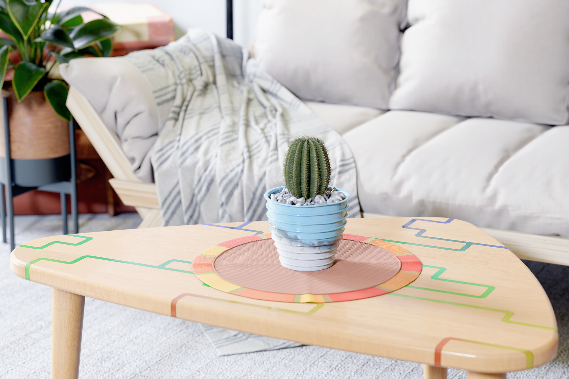 ArtStation - Marmota Works Resin-inlayed Coffee Table