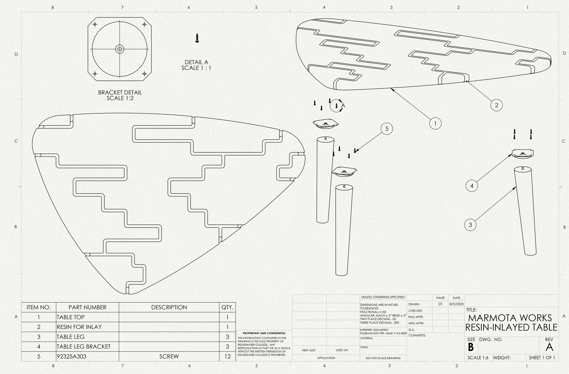 Donavan Thornton - Marmota Works Resin-inlayed Coffee Table
