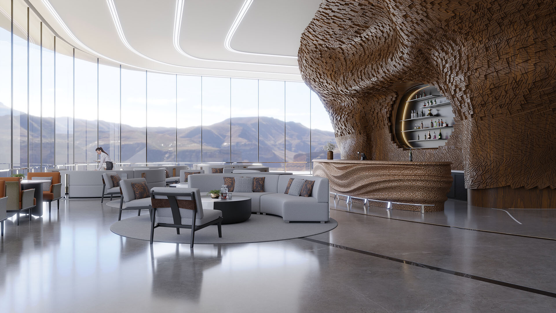 ArtStation - Modern luxury hotel lobby