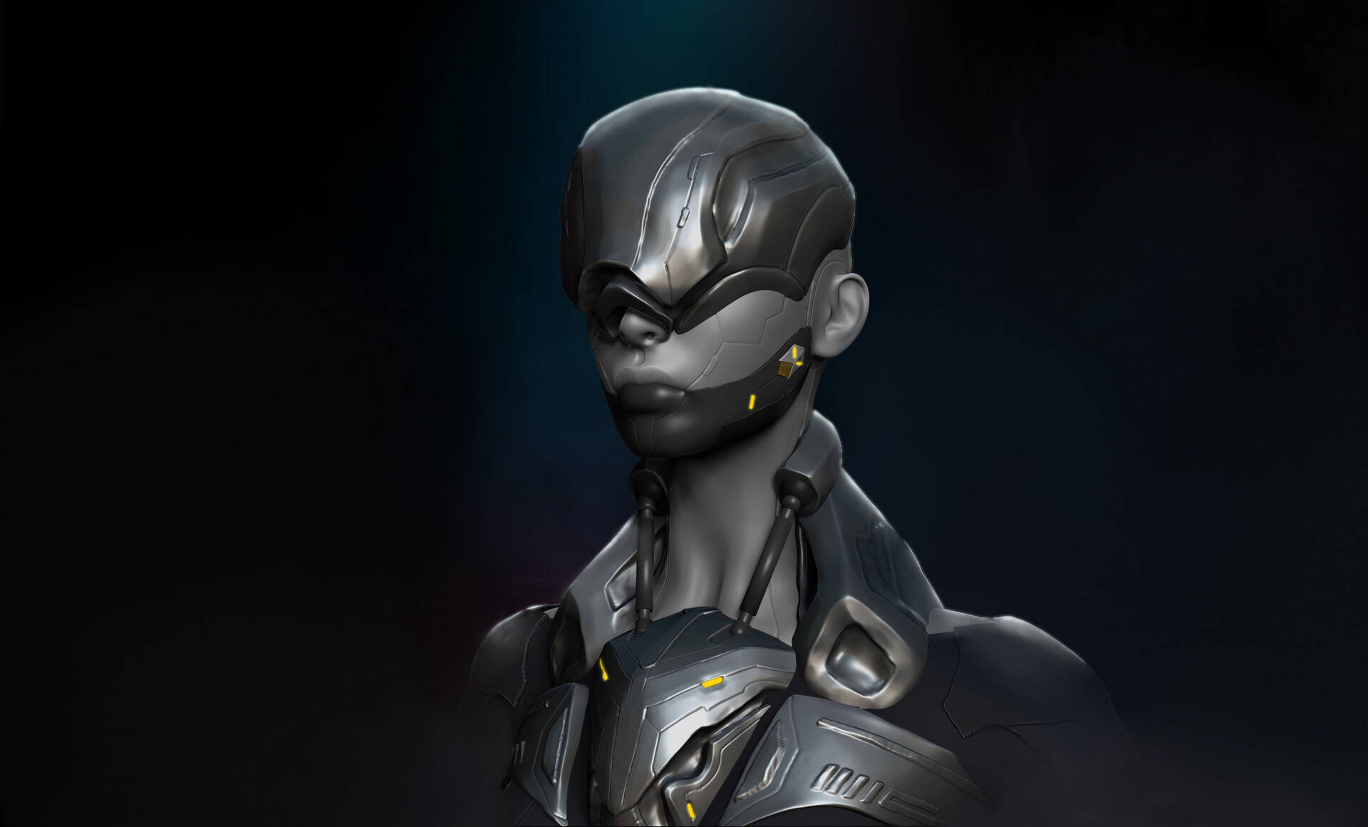 ArtStation - Female Cyborg