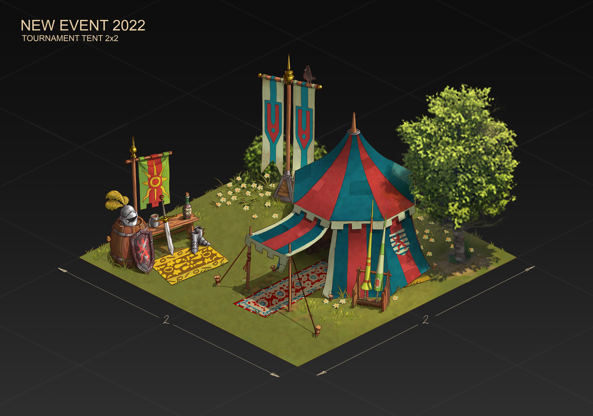 ArtStation - Tournament tent