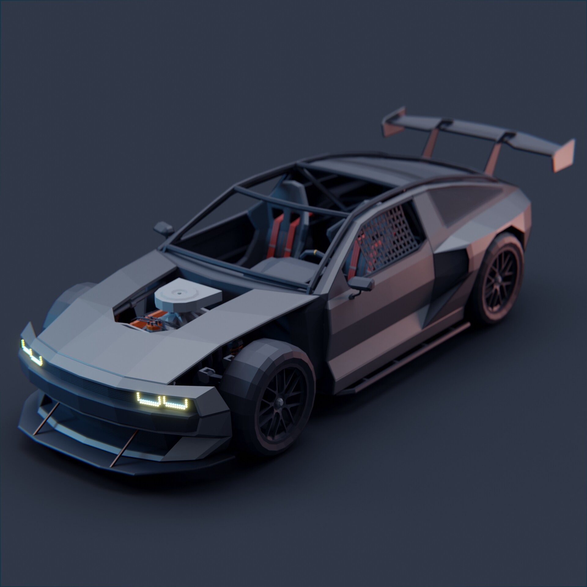 ArtStation - Race Car Model for Apex Rush (by Hazardous)