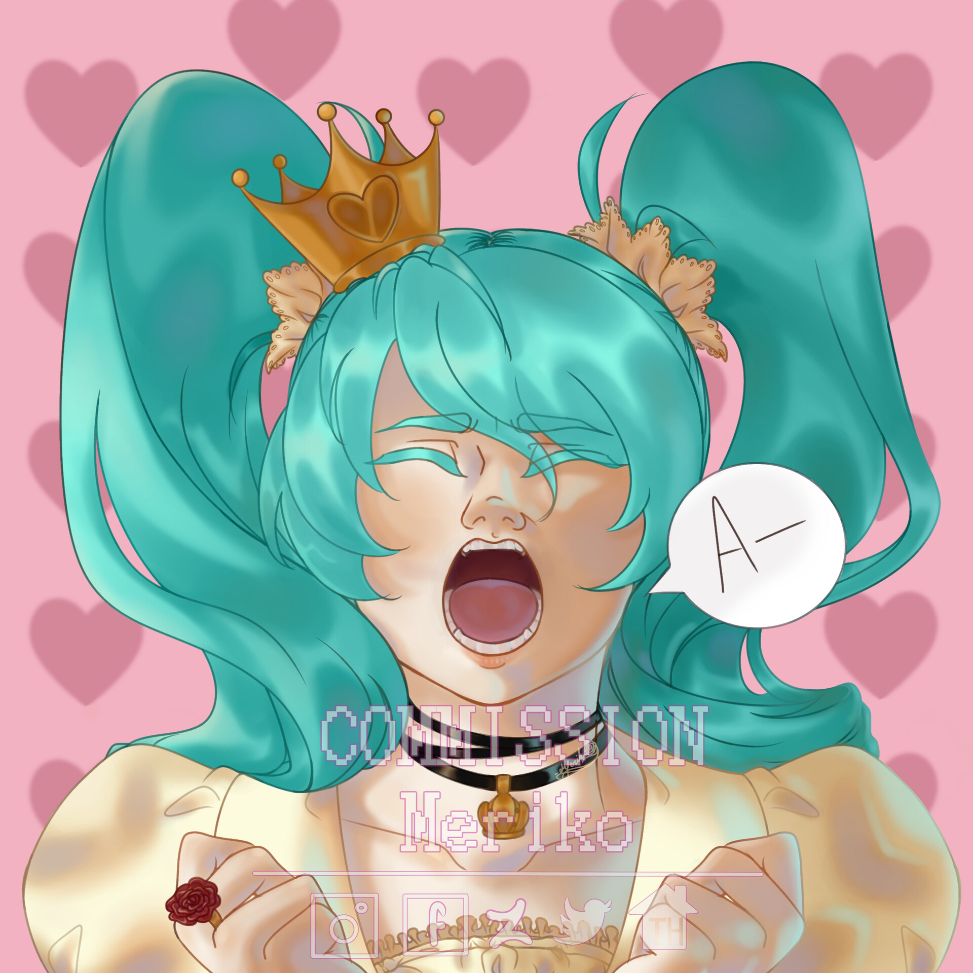 ArtStation - Headshot Commission_Miku for Annie