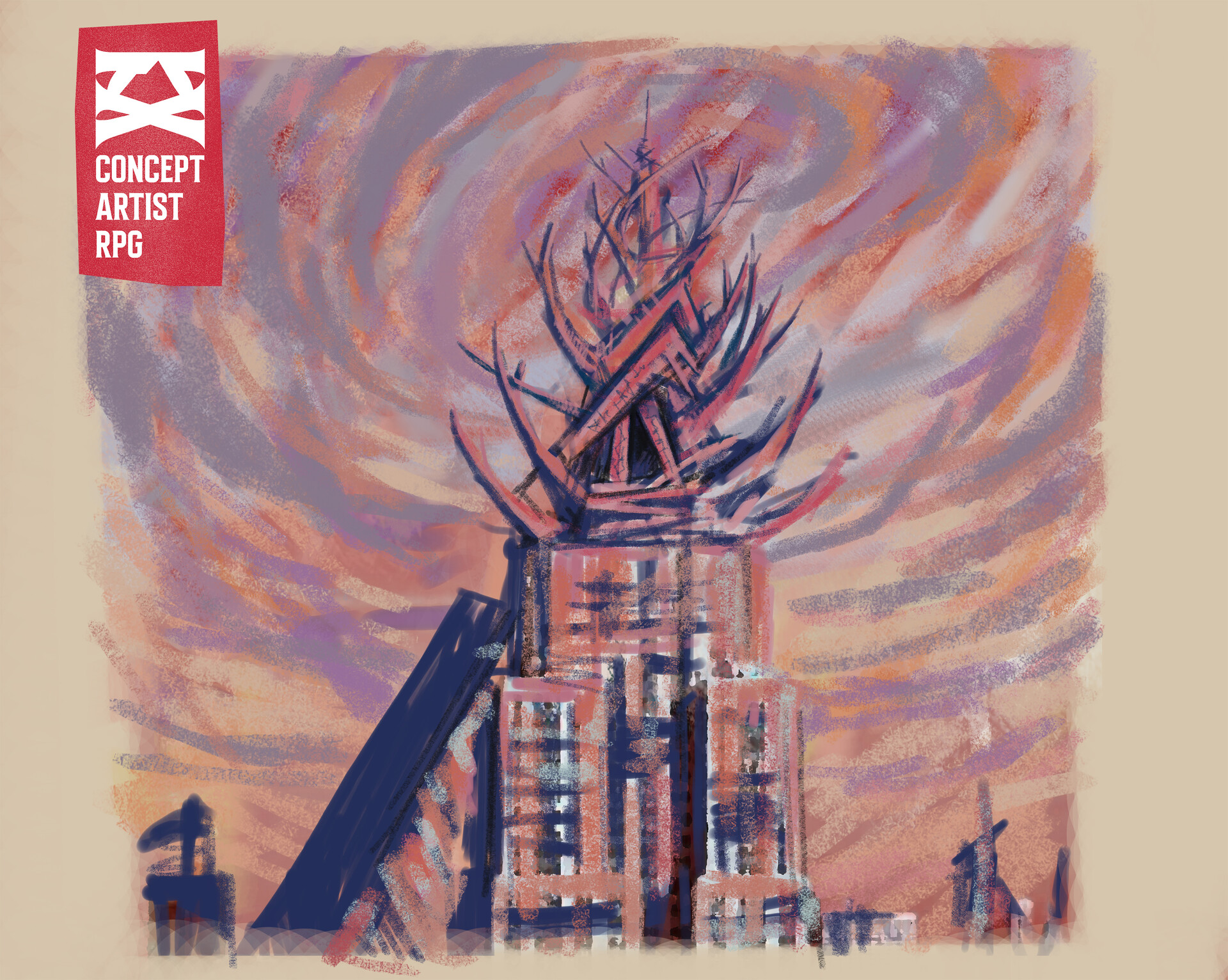 ArtStation - location demon temple