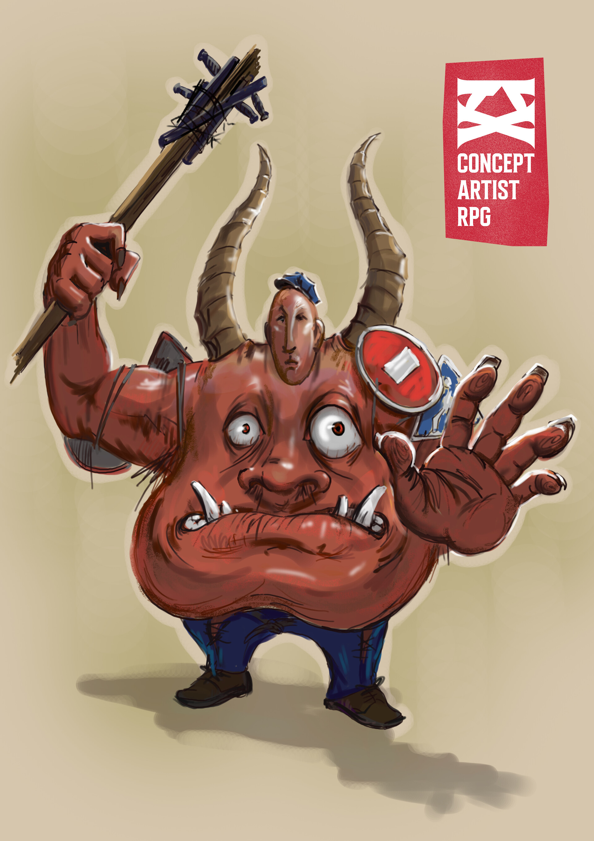 ArtStation - mob Demon Oni