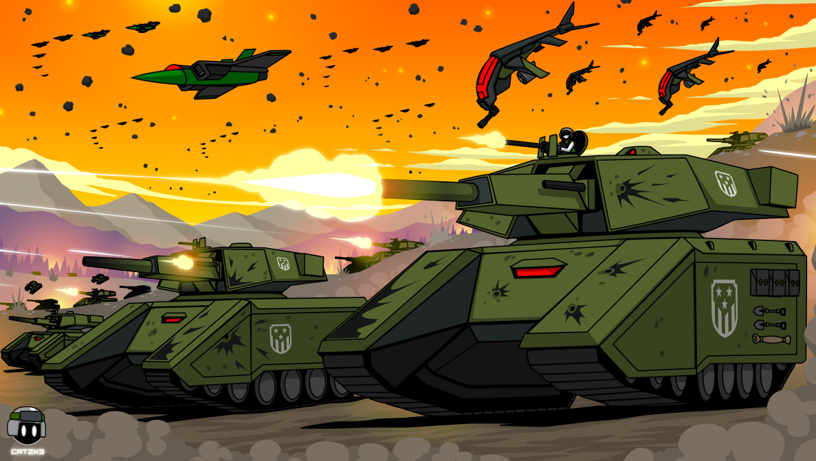 ArtStation - Tank battle