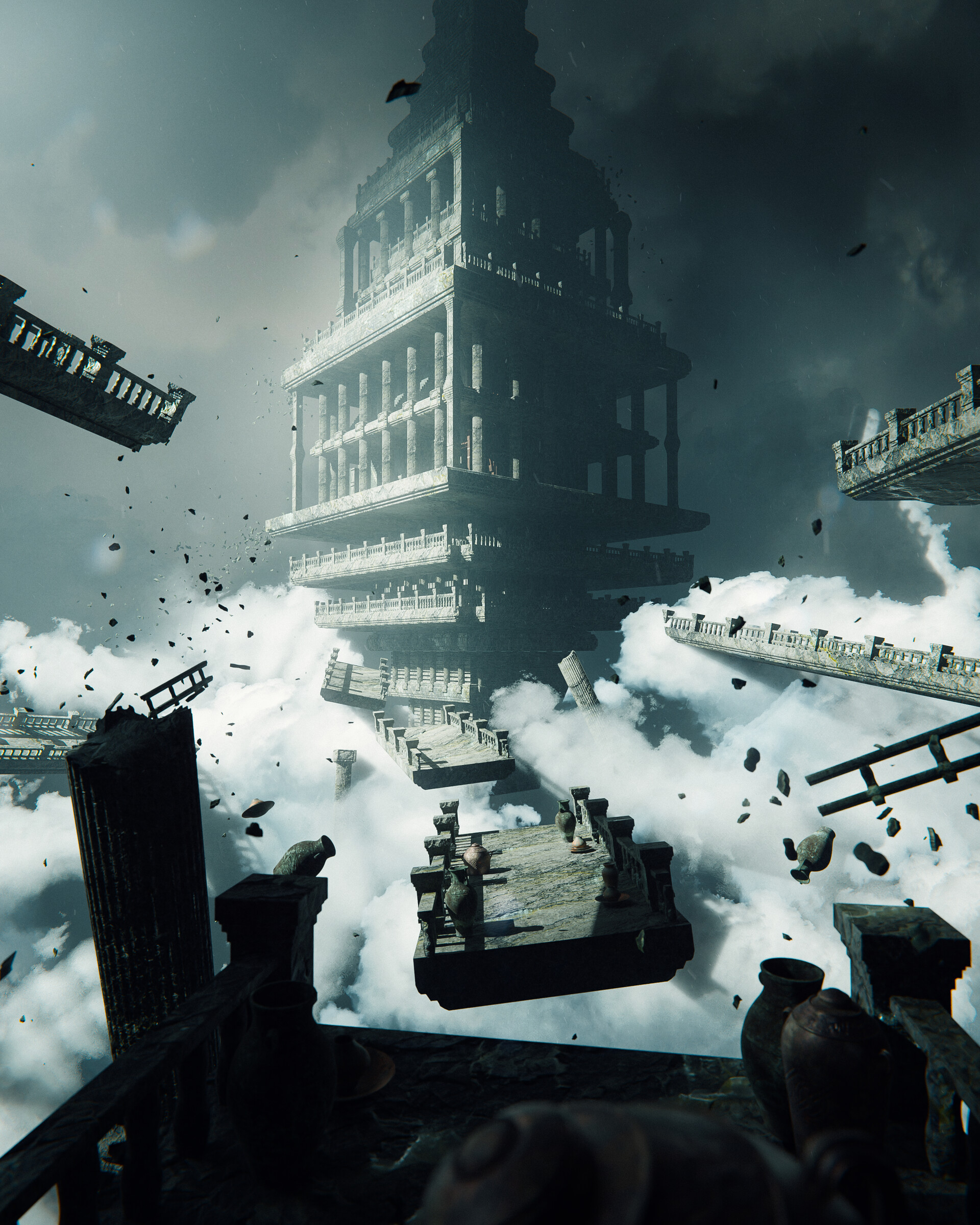 ArtStation - Floating Temple