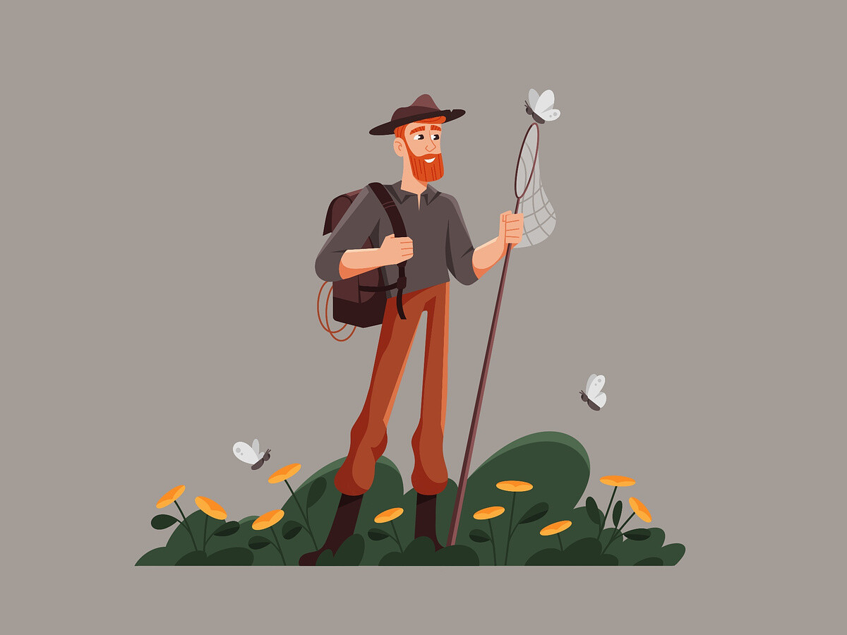 ArtStation - Butterfly Hunter Illustration