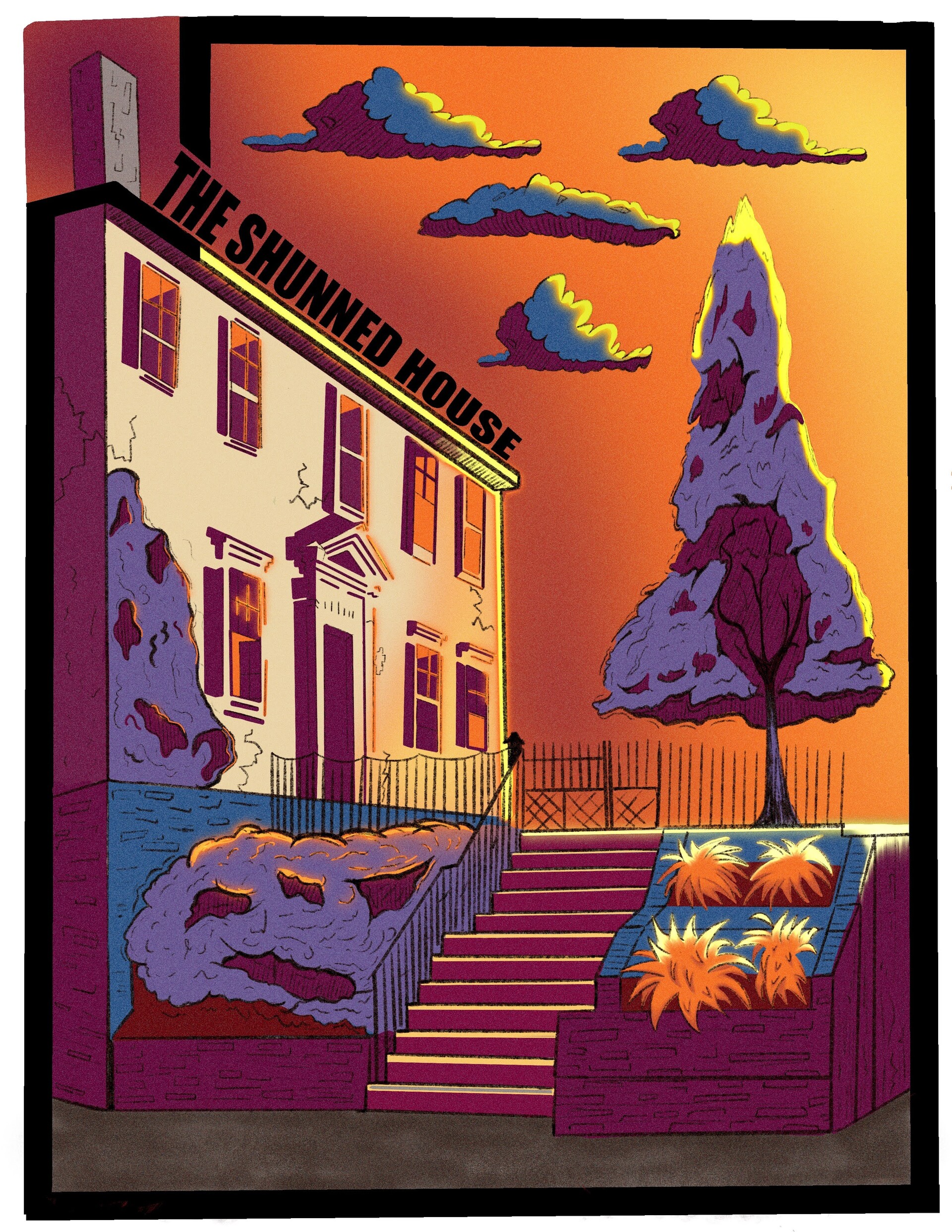 ArtStation - The Shunned House Illustration Cover