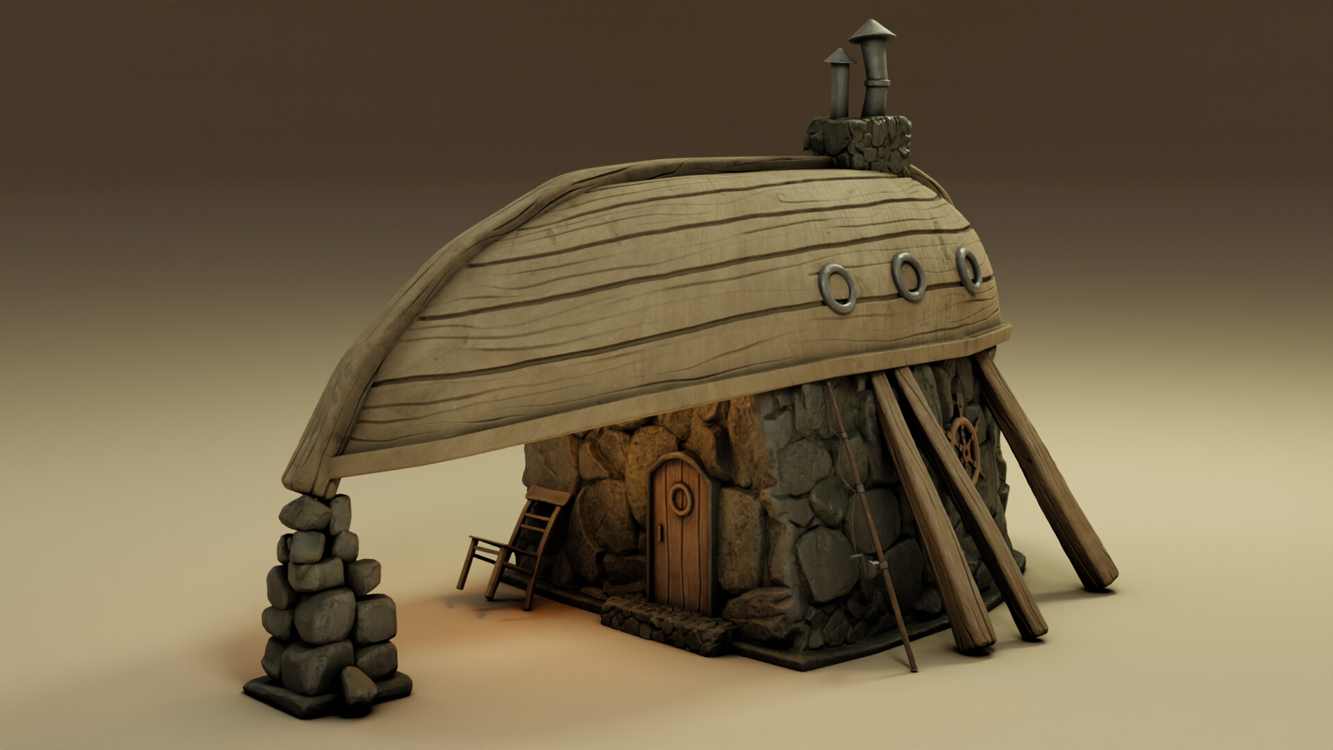 ArtStation - Boat House