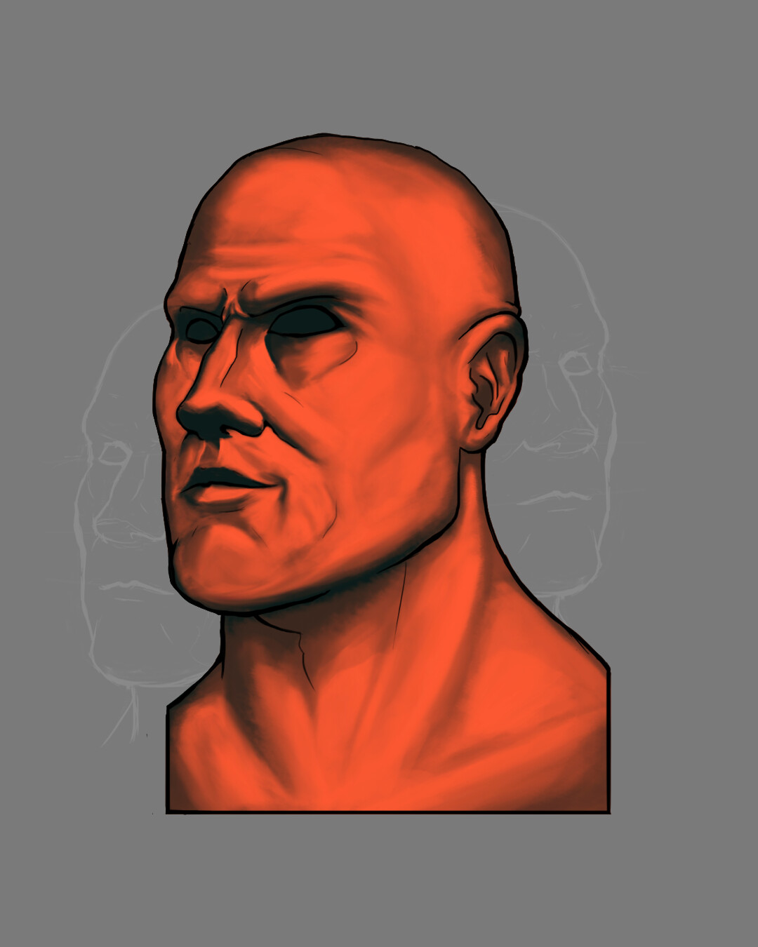 oLucca - Male Face Project (Painting Study)