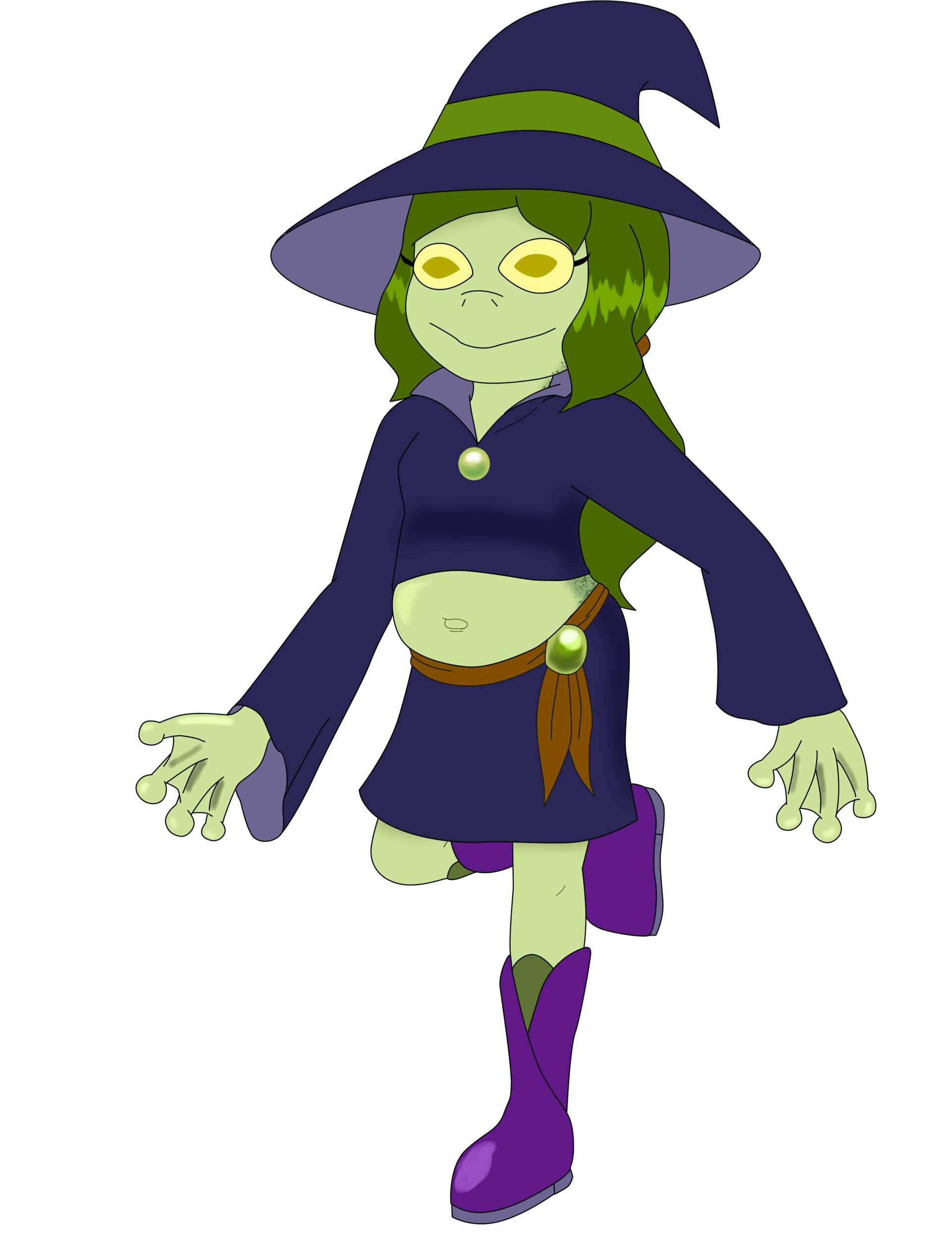 ArtStation - Magical Frog Witch Kero Chan