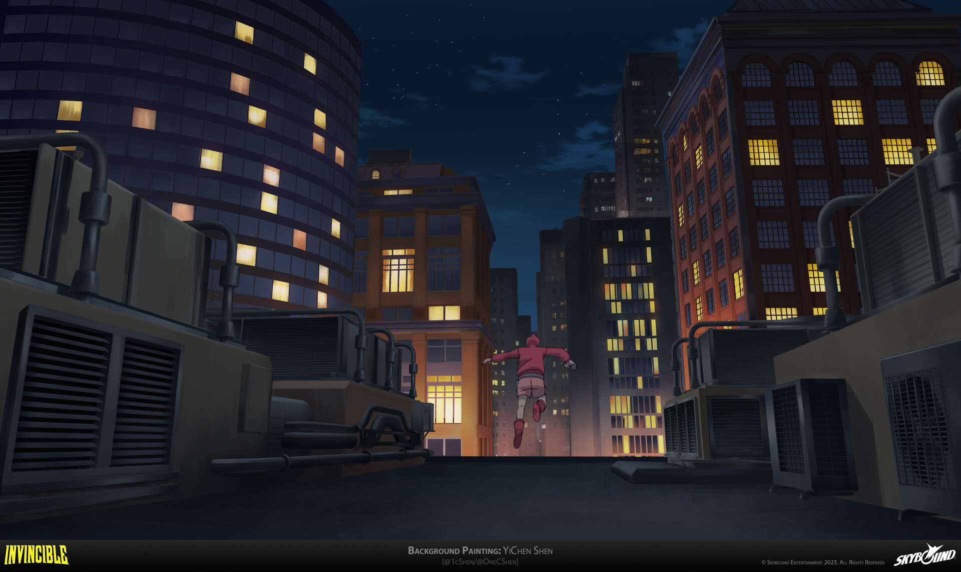 YiChen Shen - Invincible S2 Atom Eve Special Background Paint