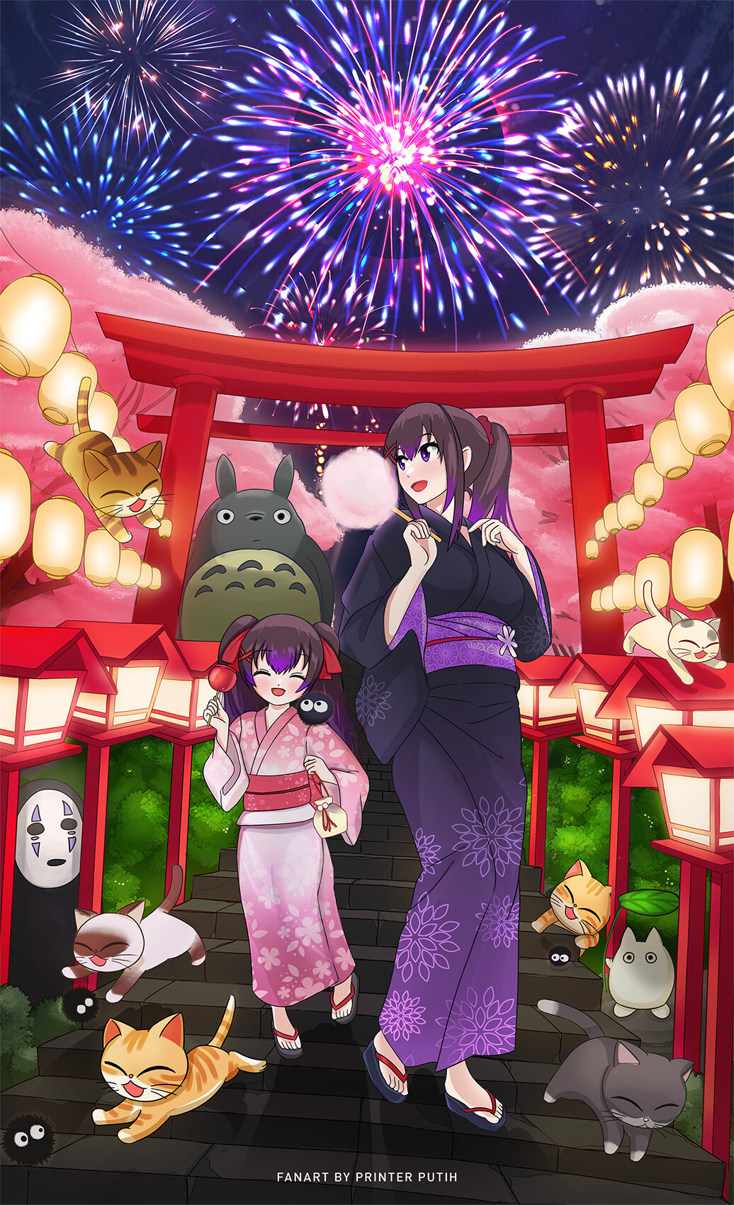 ArtStation - Fireworks Festival | Hanabi Taikai Eliza Hemlock 🎆