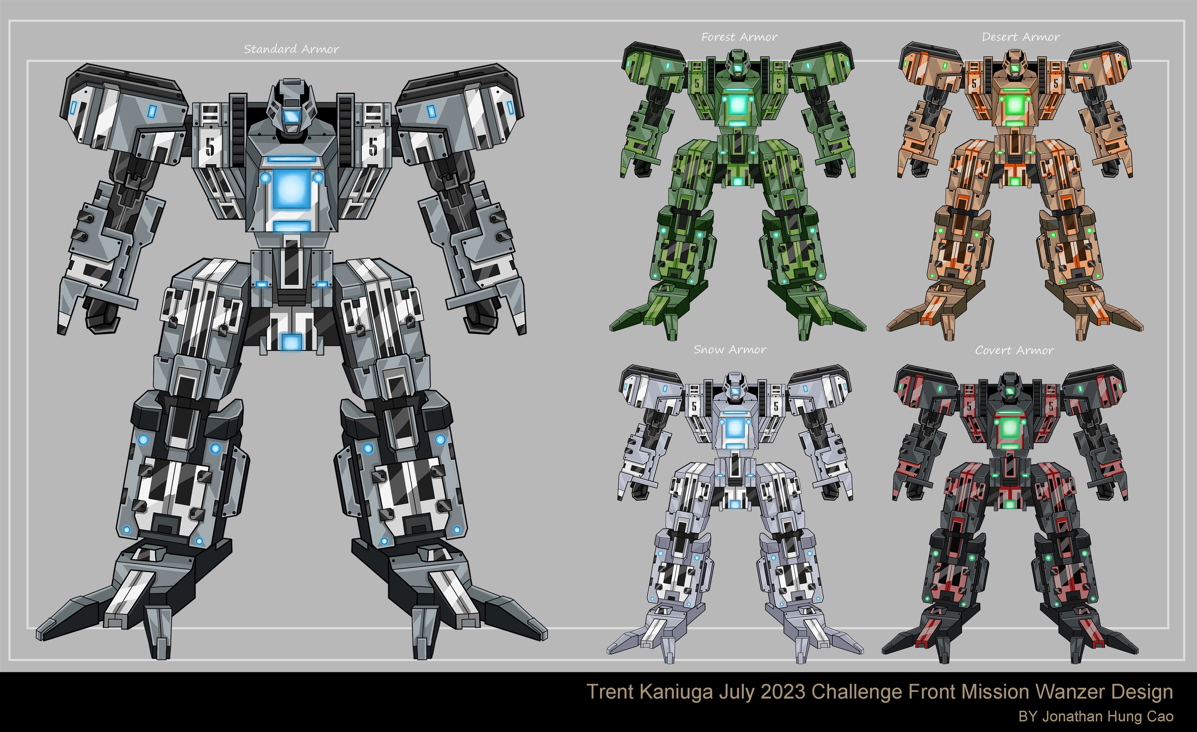 Jonathan Hung Cao - Front Mission Wanzer Concept