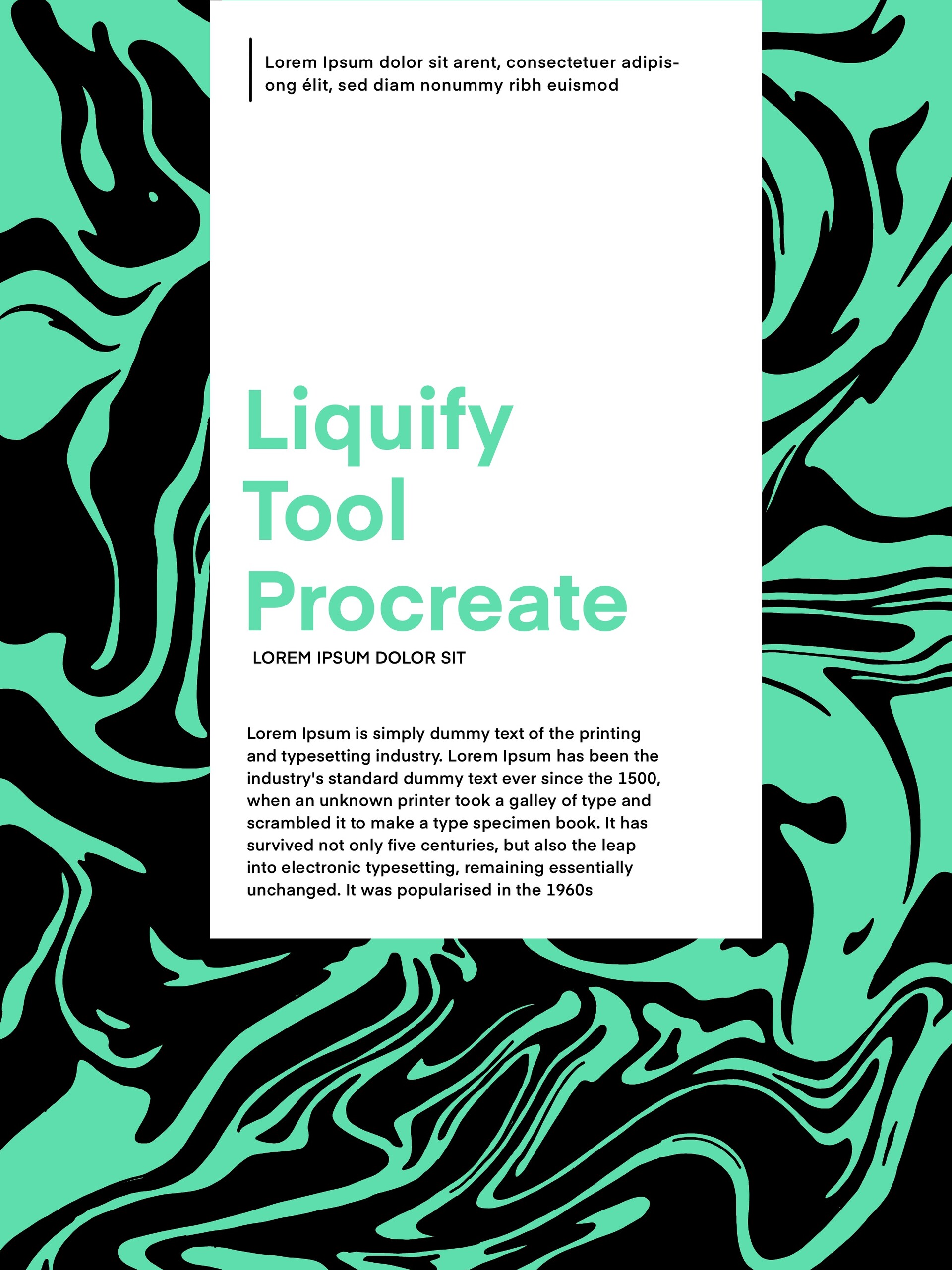 ArtStation - Poster using liquify tool on procreate